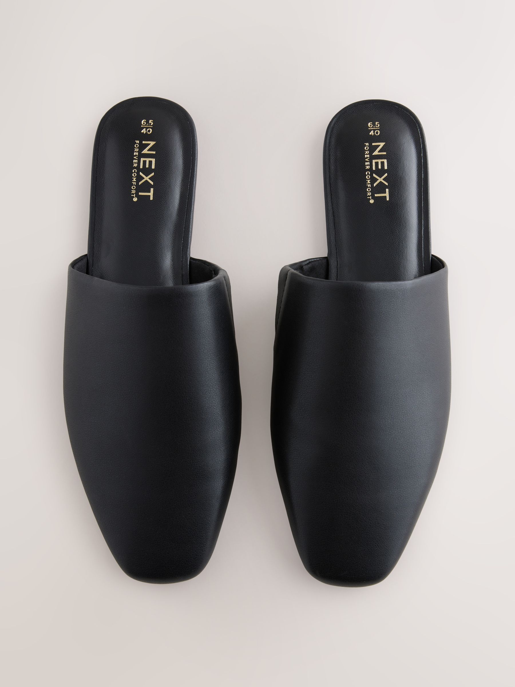Buy Black - Forever Comfort® High Cut Square Toe Mules from Next Japan