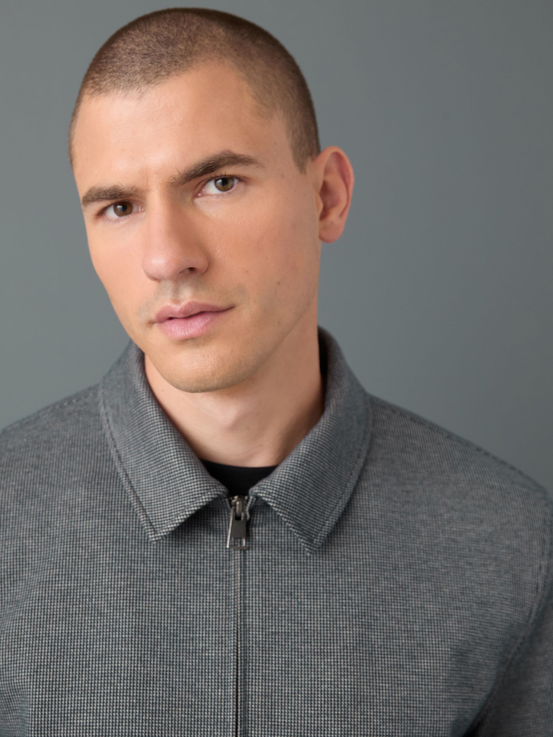 Buy Blue - Smart Textured Jersey Jacket With Stretch from Next Japan