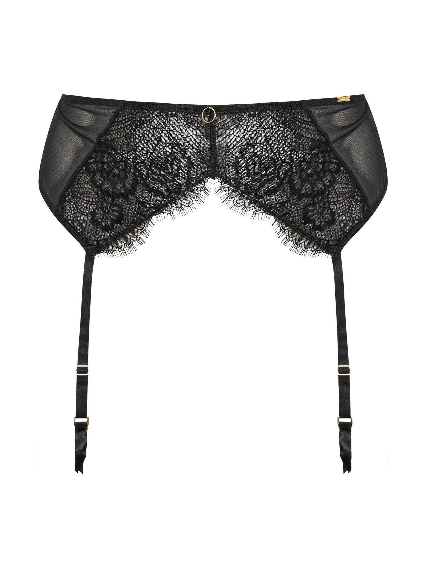 Buy Yours Curve Black Eyelash Lace Suspender Belt from the Next UK ...