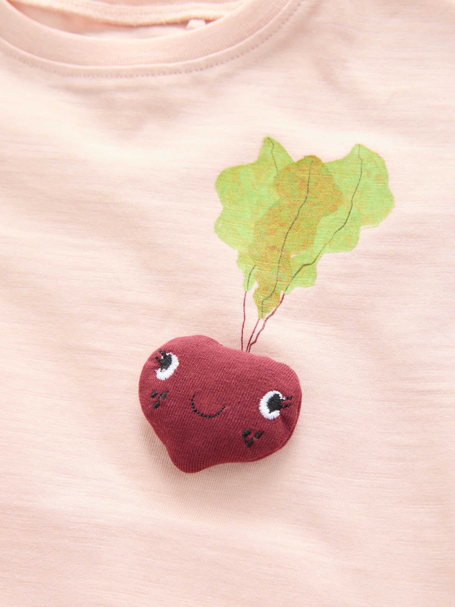 Buy Pink Padded Veggie Characters Short Sleeve T-Shirt and Leggings Set ...