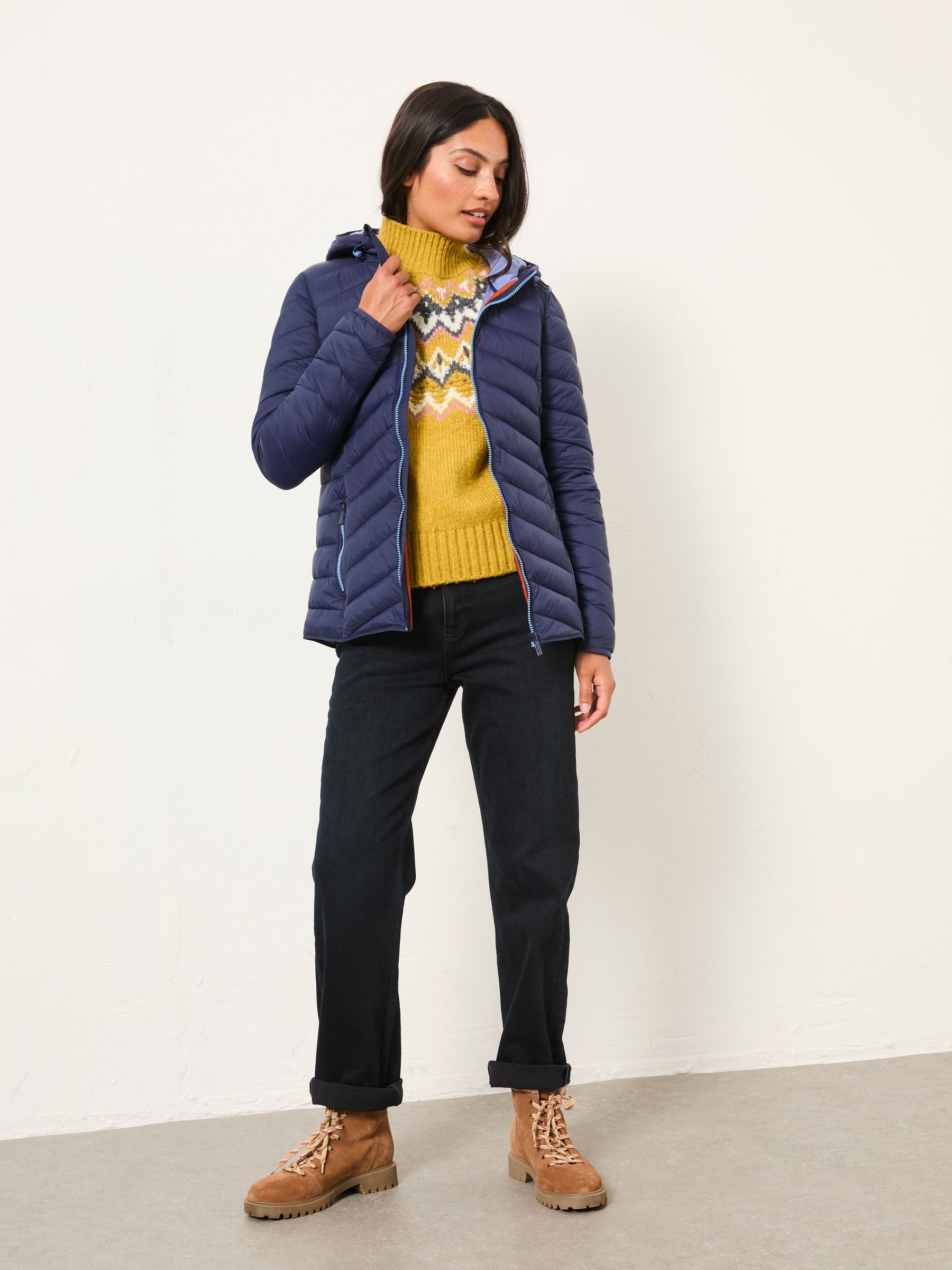 Buy FatFace Ruby Navy Lightweight Puffer Coat from the Next UK online shop