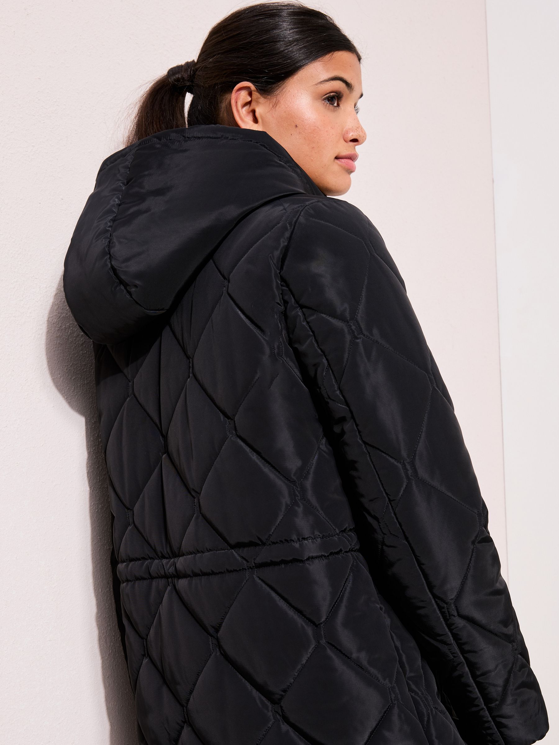 Buy Friends Like These Black Mid Length Padded Coat from the Next UK ...