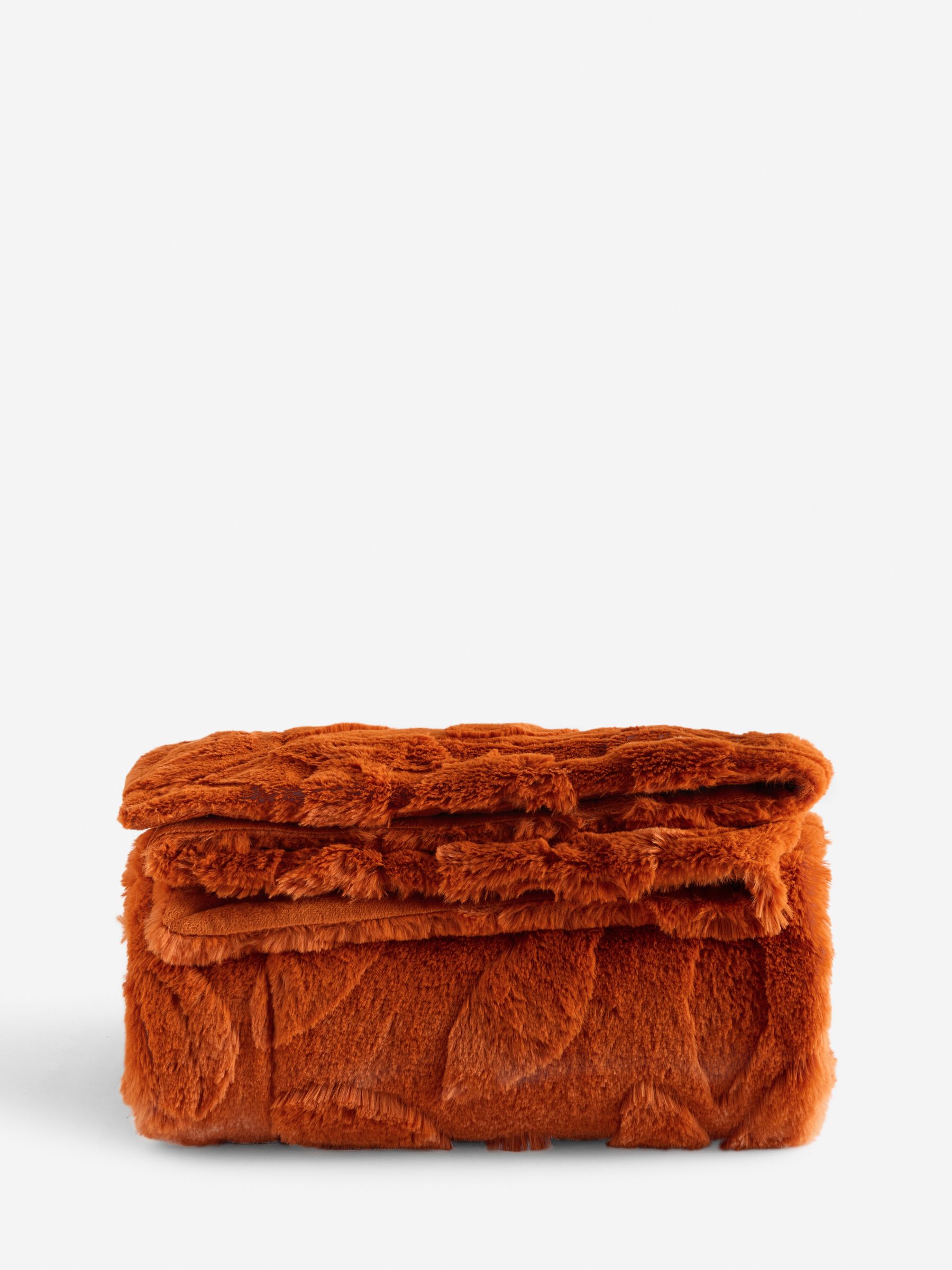Buy Orange Cut Fur Pumpkin Throw from the Next UK online shop