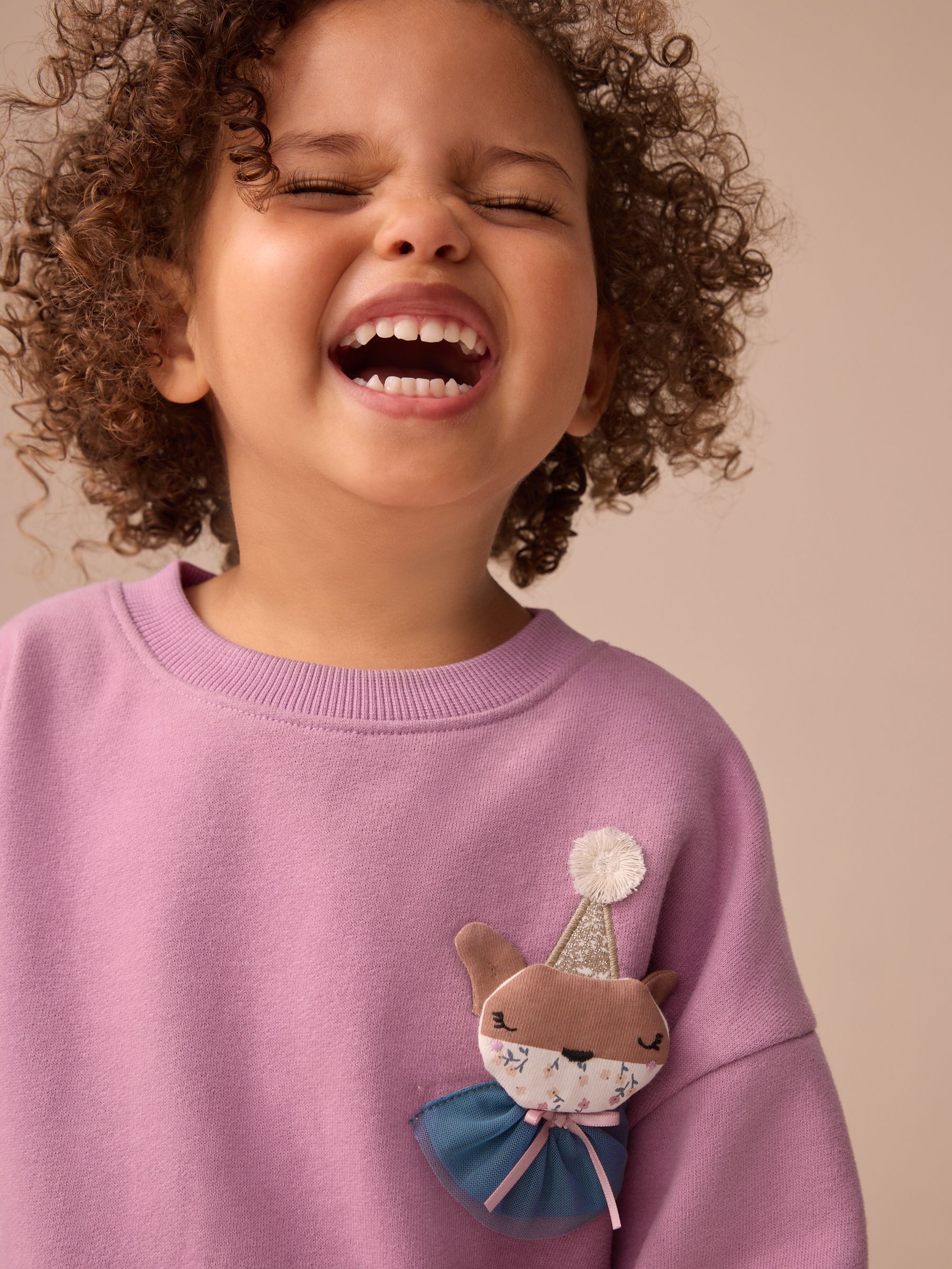 Buy Purple Fox - Sweat Party Dress (3mths-7yrs) from Next Japan