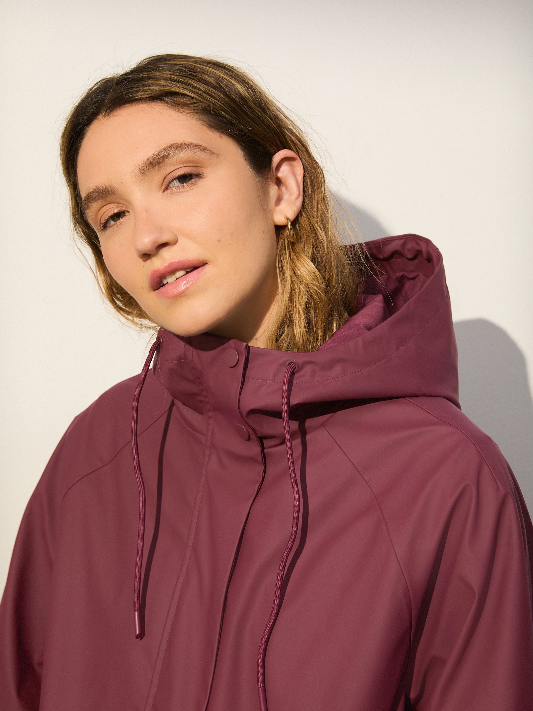 Buy Burgundy Red Rubber Rain Jacket from the Next UK online shop