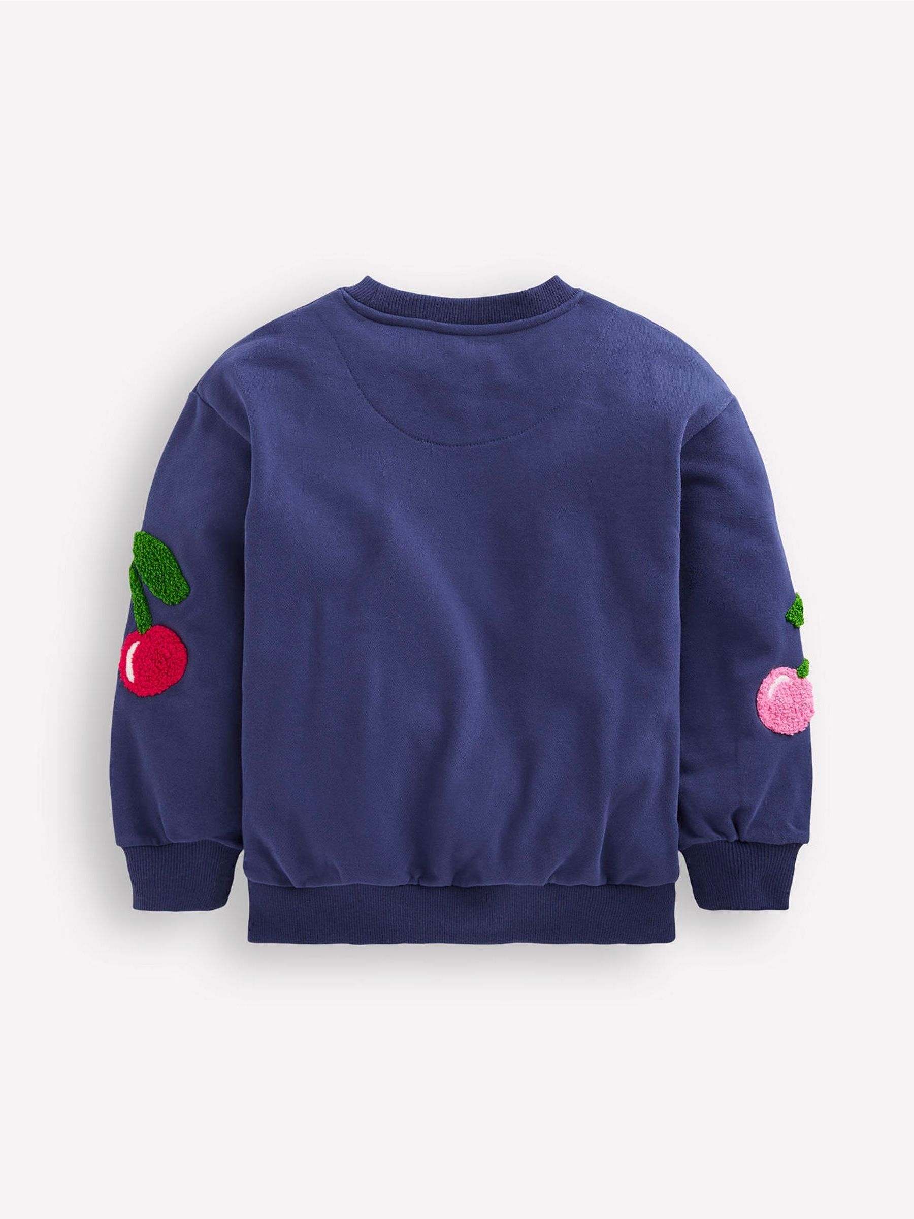 Buy Boden Blue Cherry Graphic Boucle Sweatshirt from the Next UK online ...