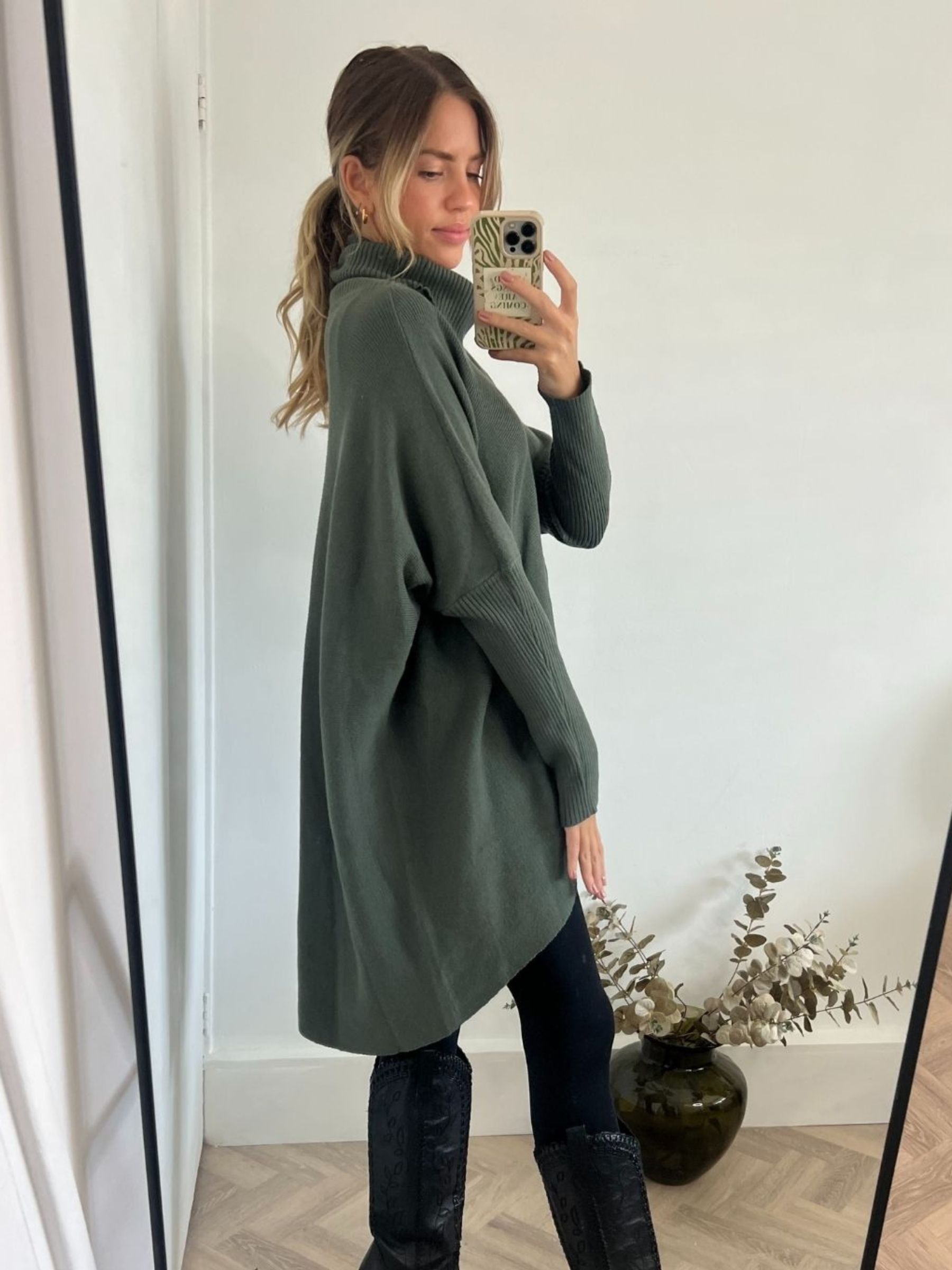 Buy Style Cheat Green Longer Length Hope Jumper Dress from the Next UK ...