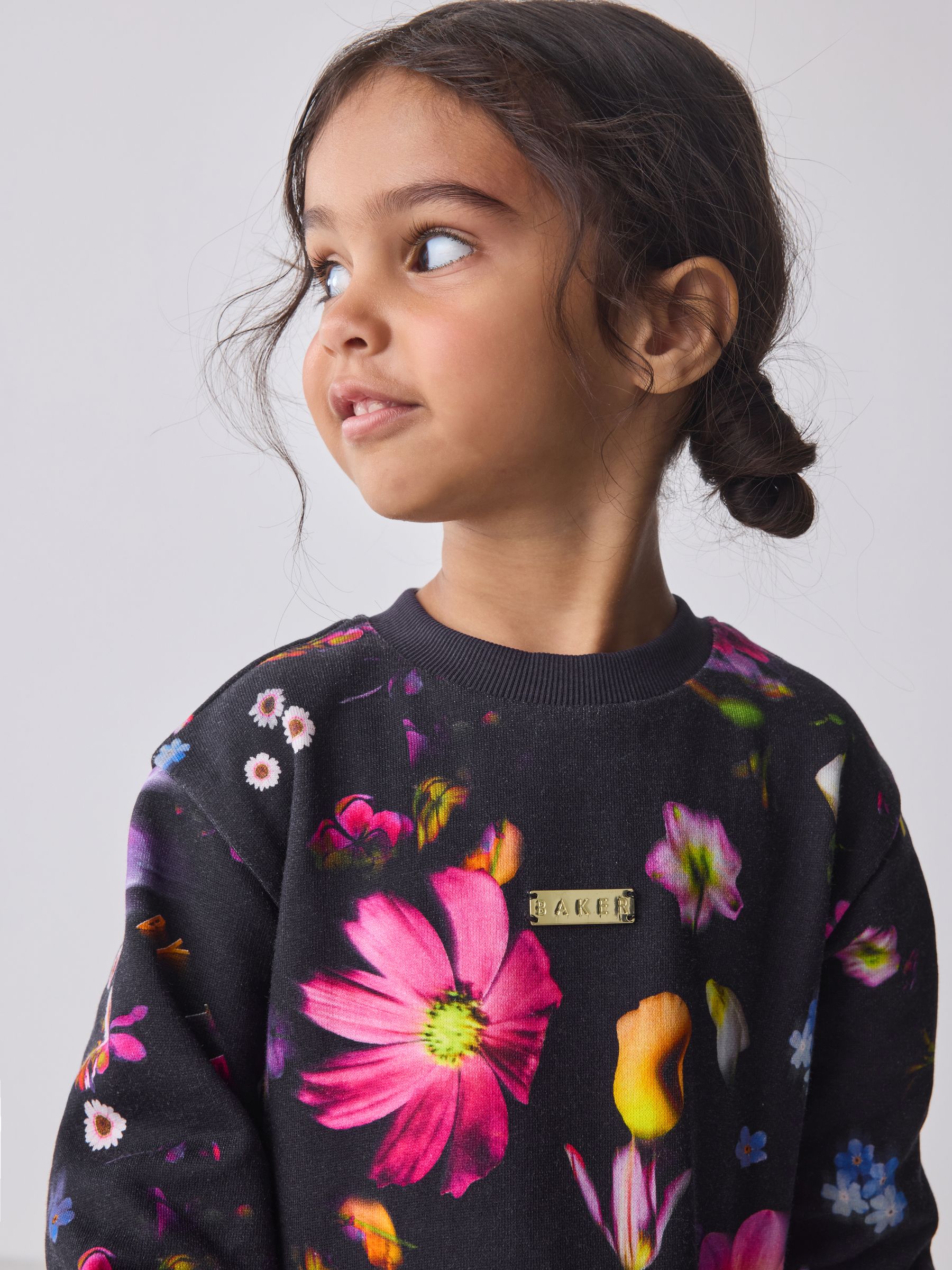 Buy Baker by Ted Baker Floral Peplum Hem Sweat Dress from Next Bahrain