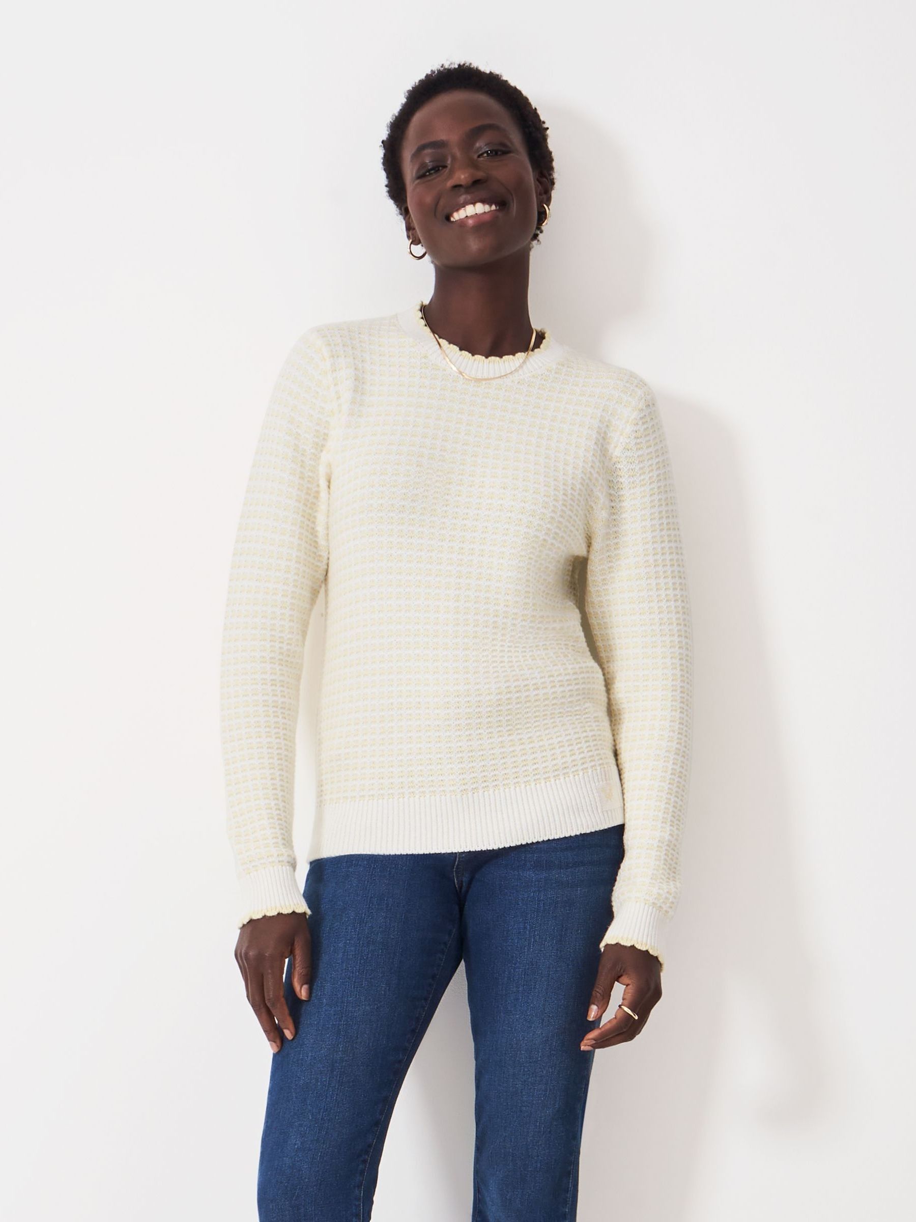 Buy Crew Clothing Yellow Tanni Stitch Jumper from the Next UK online shop