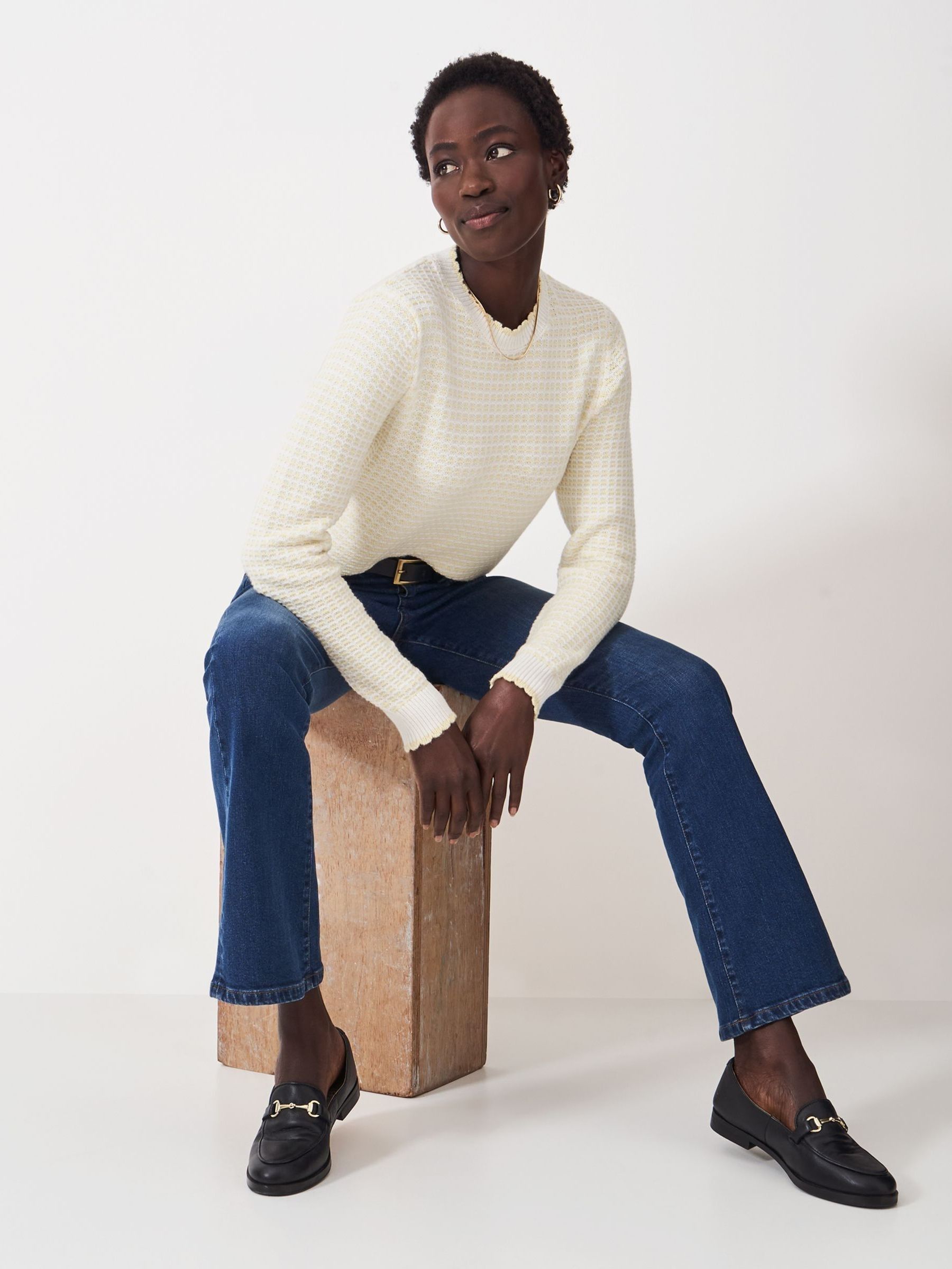 Buy Crew Clothing Yellow Tanni Stitch Jumper from the Next UK online shop