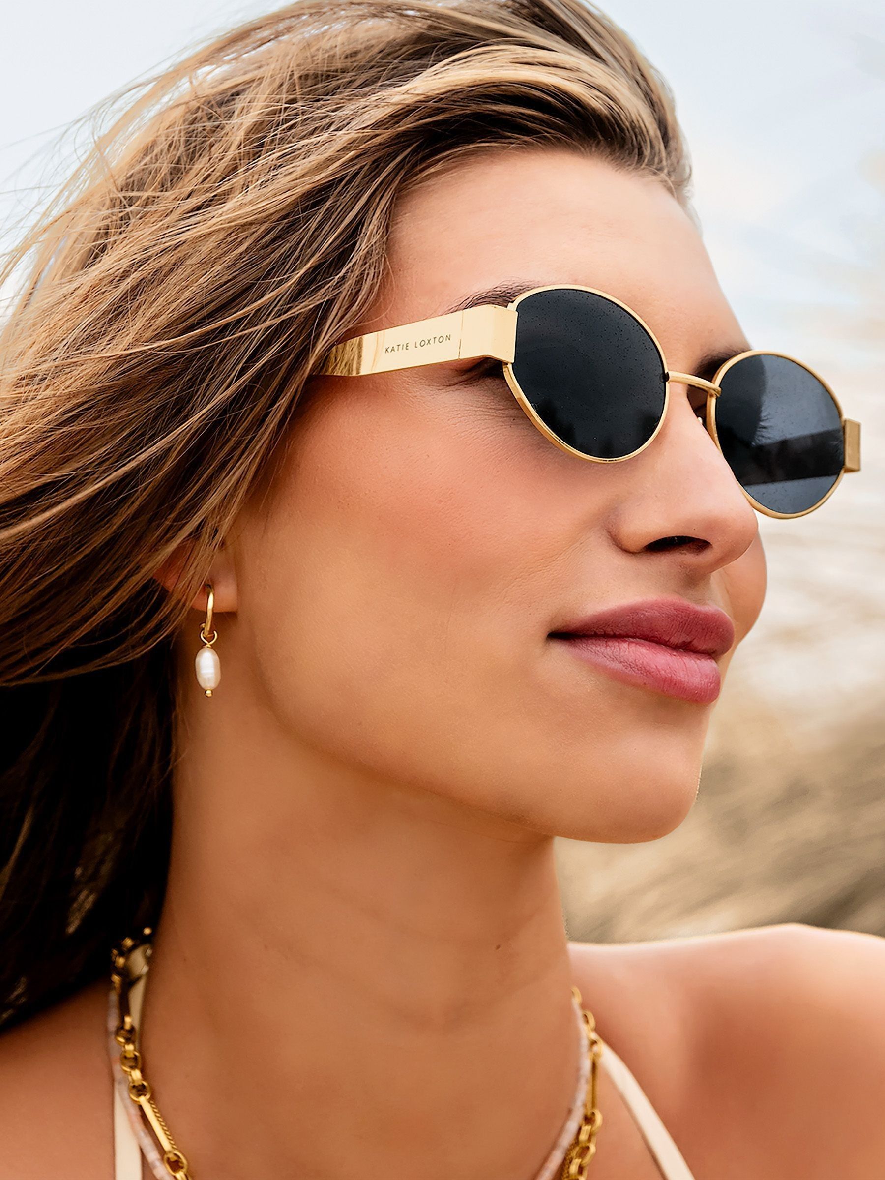 Buy Katie Loxton Gold Siena Sunglasses from the Next UK online shop