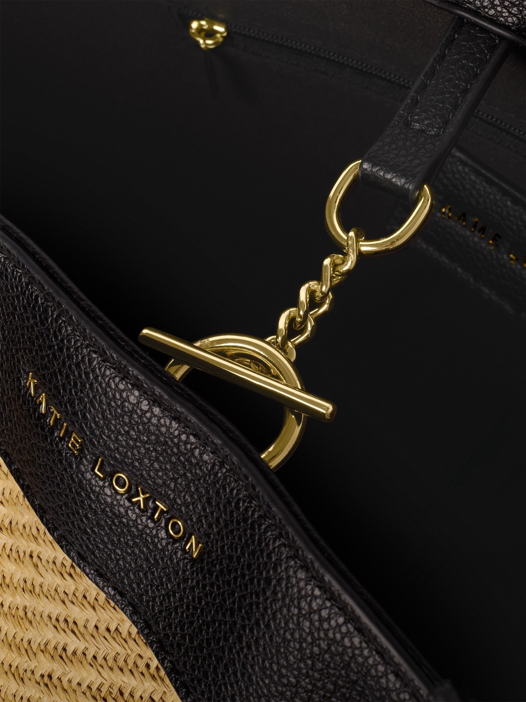 Buy Katie Loxton Black Raffia Siena Tote Bag from the Next UK online shop