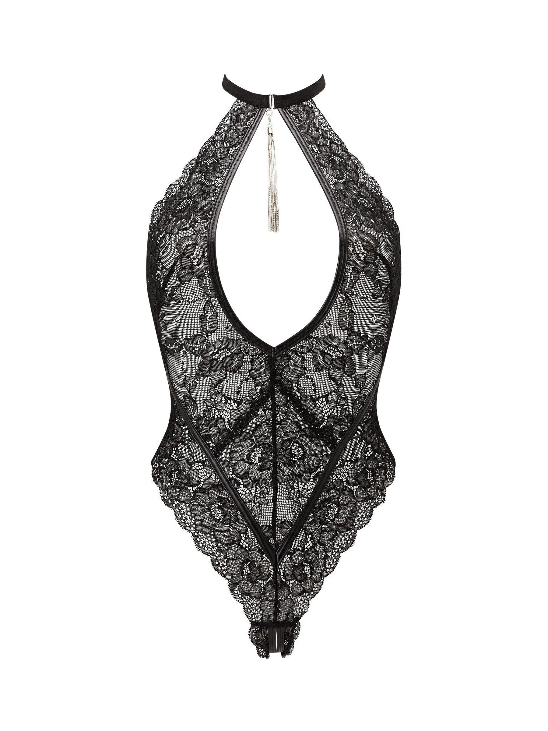 Buy Ann Summers Black Fascinate Gold Tassle Chain Detail Crotchless ...