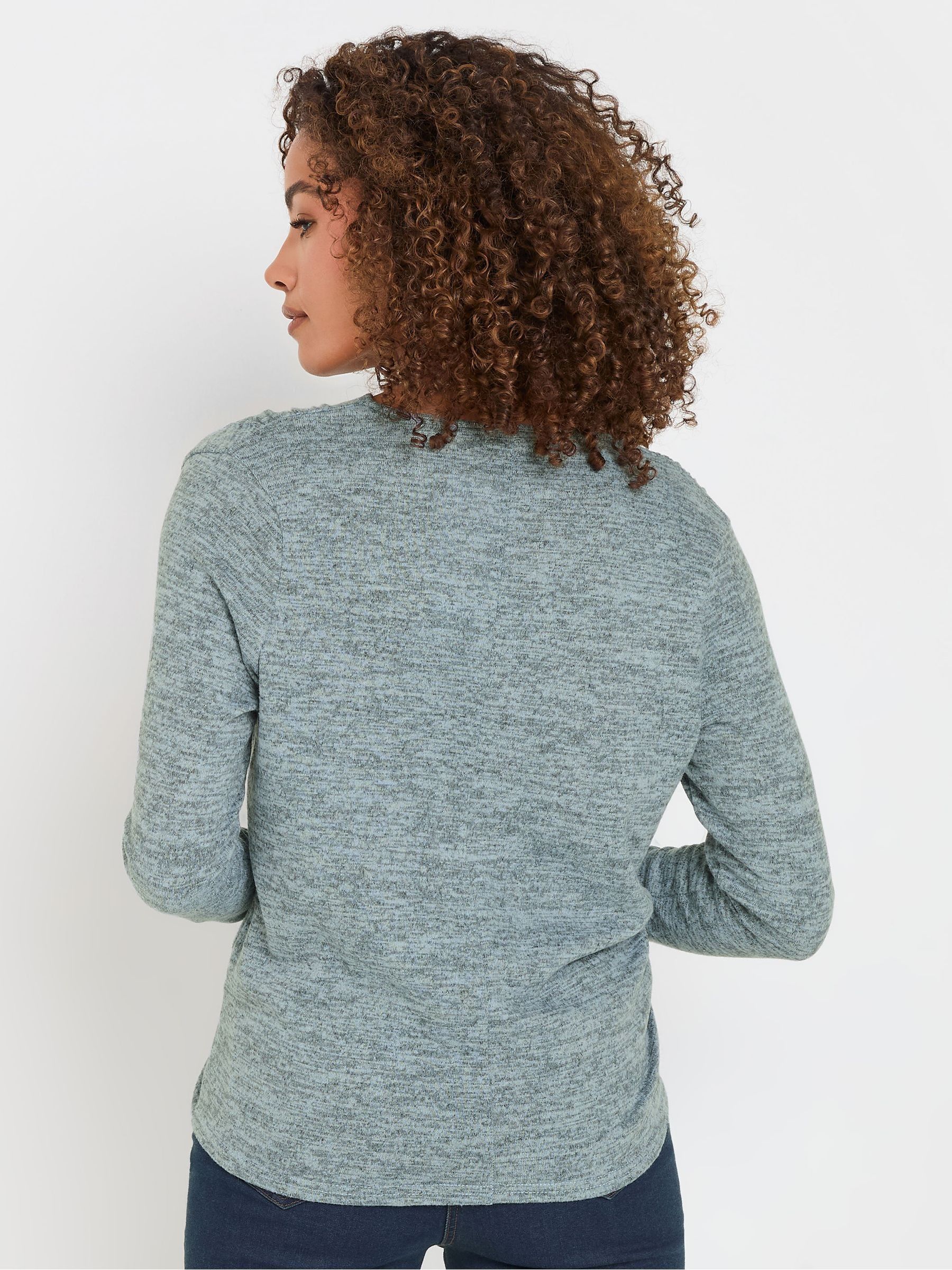 Buy M&Co Blue Wrap Over Jumper from the Next UK online shop
