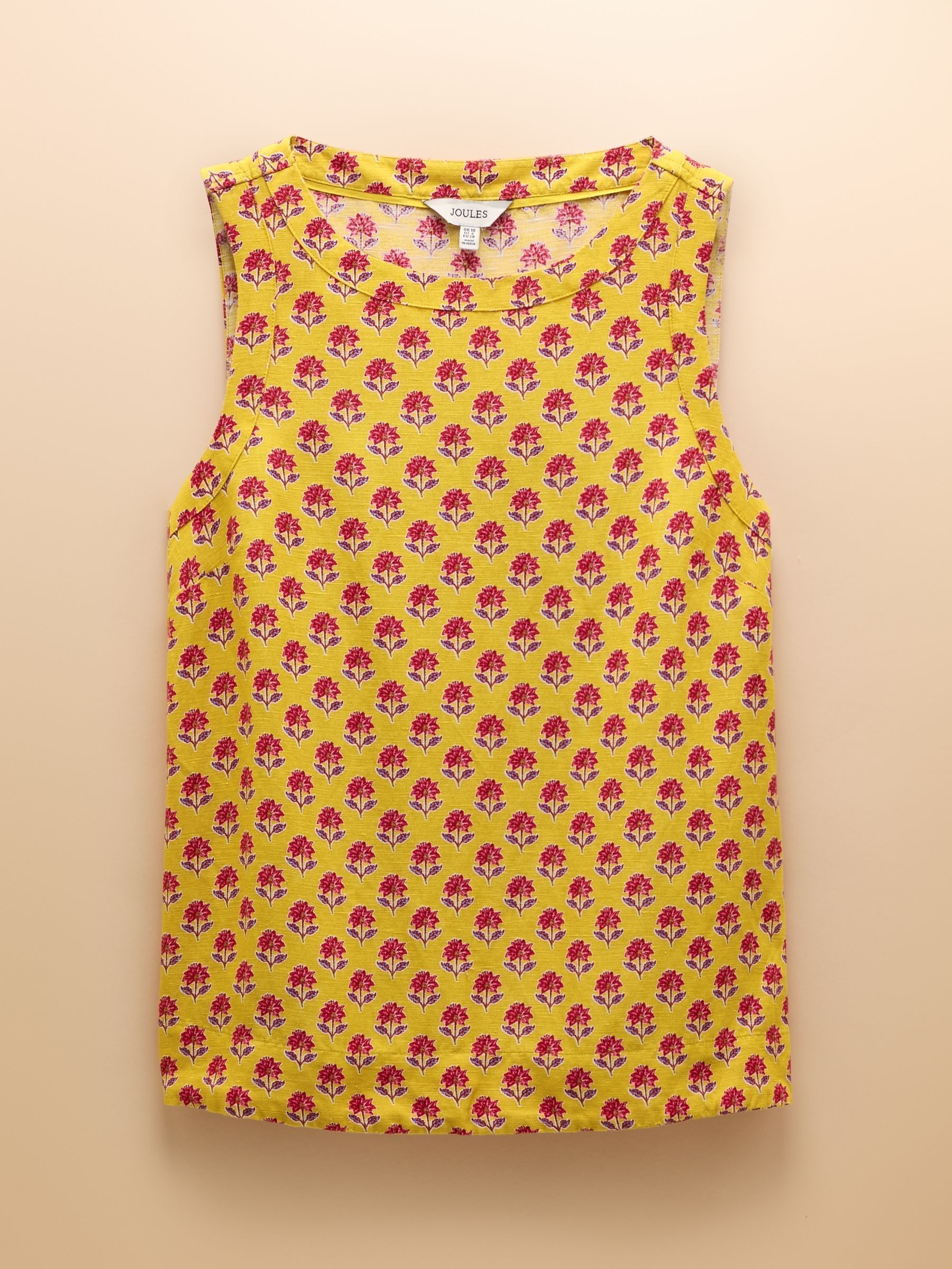 Buy Joules Cove Provence Yellow Sleeveless Top from the Next UK online shop