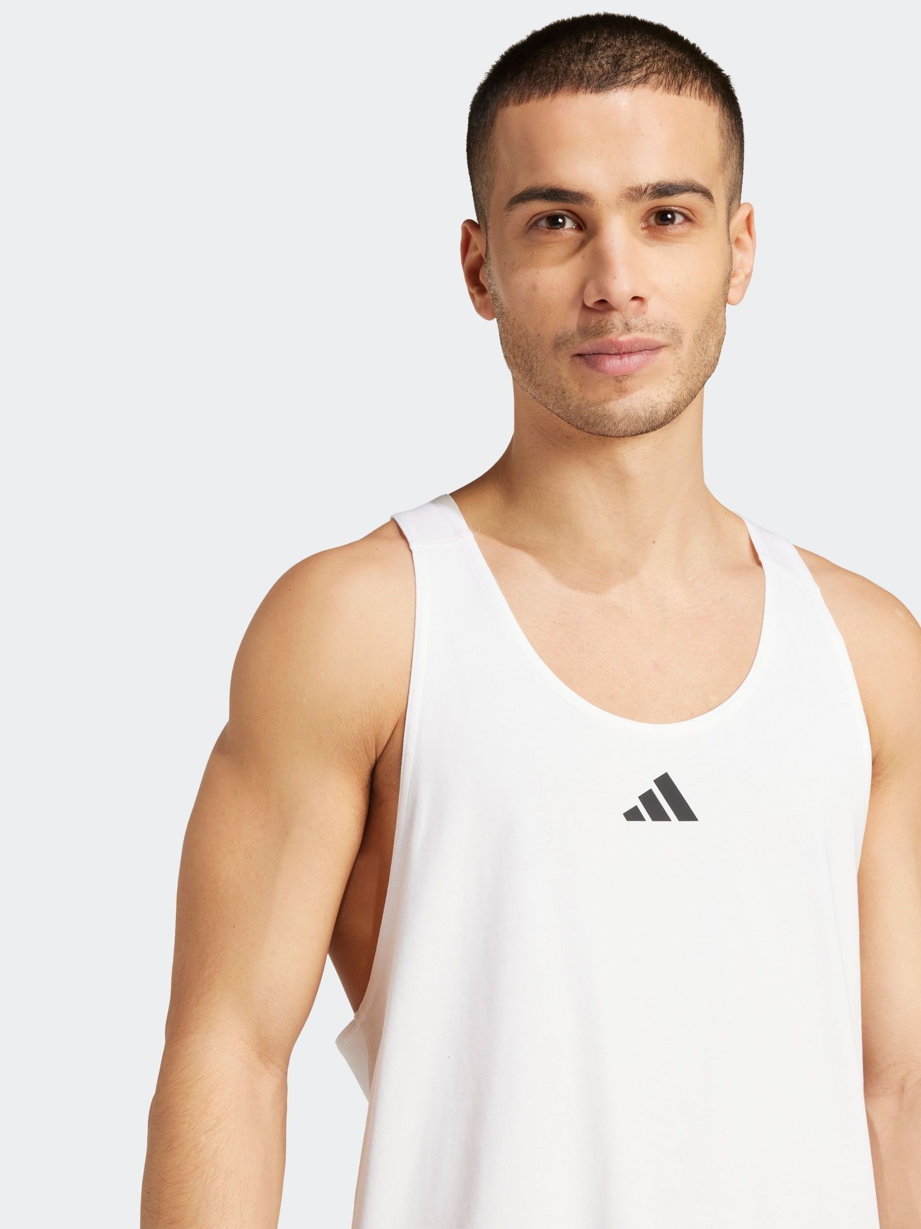 Buy White - adidas Stringer Vest from Next France