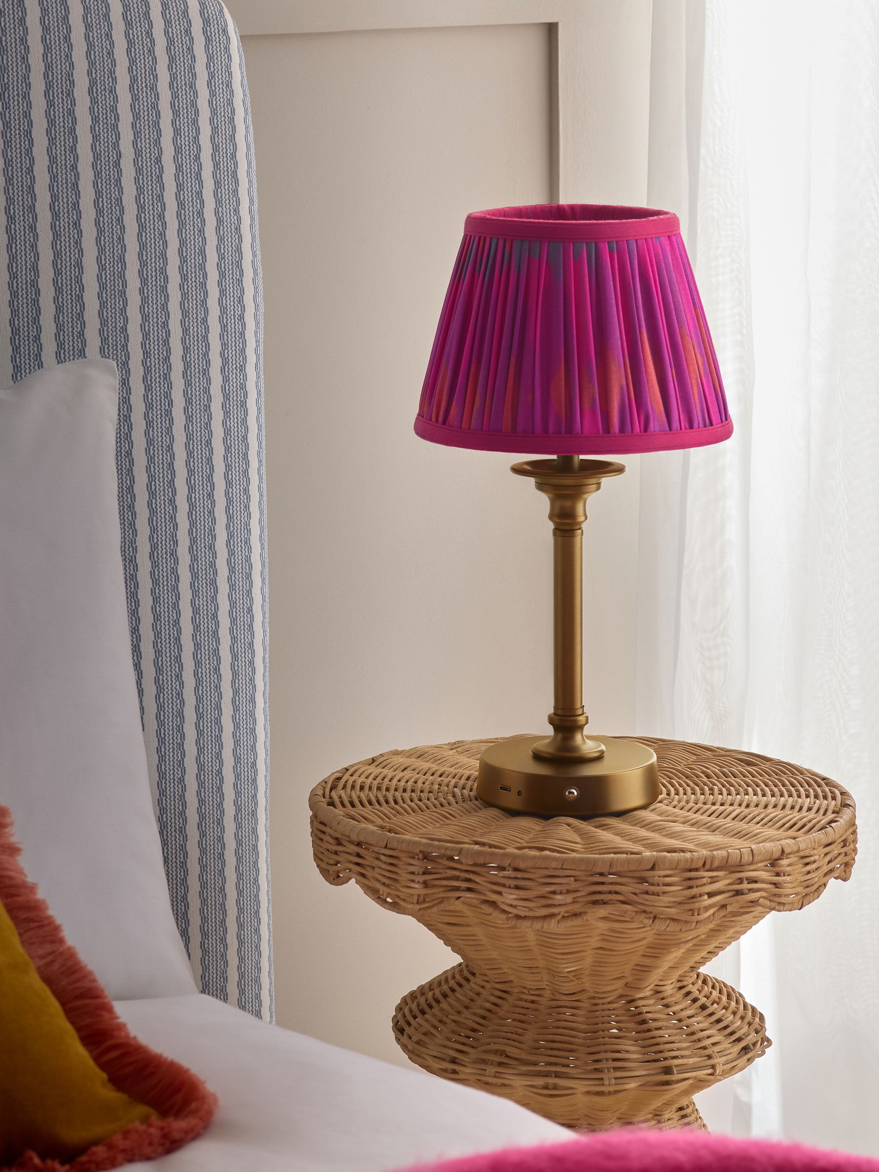 Buy Pink Ikat Pleated Lamp Shade from the Next UK online shop