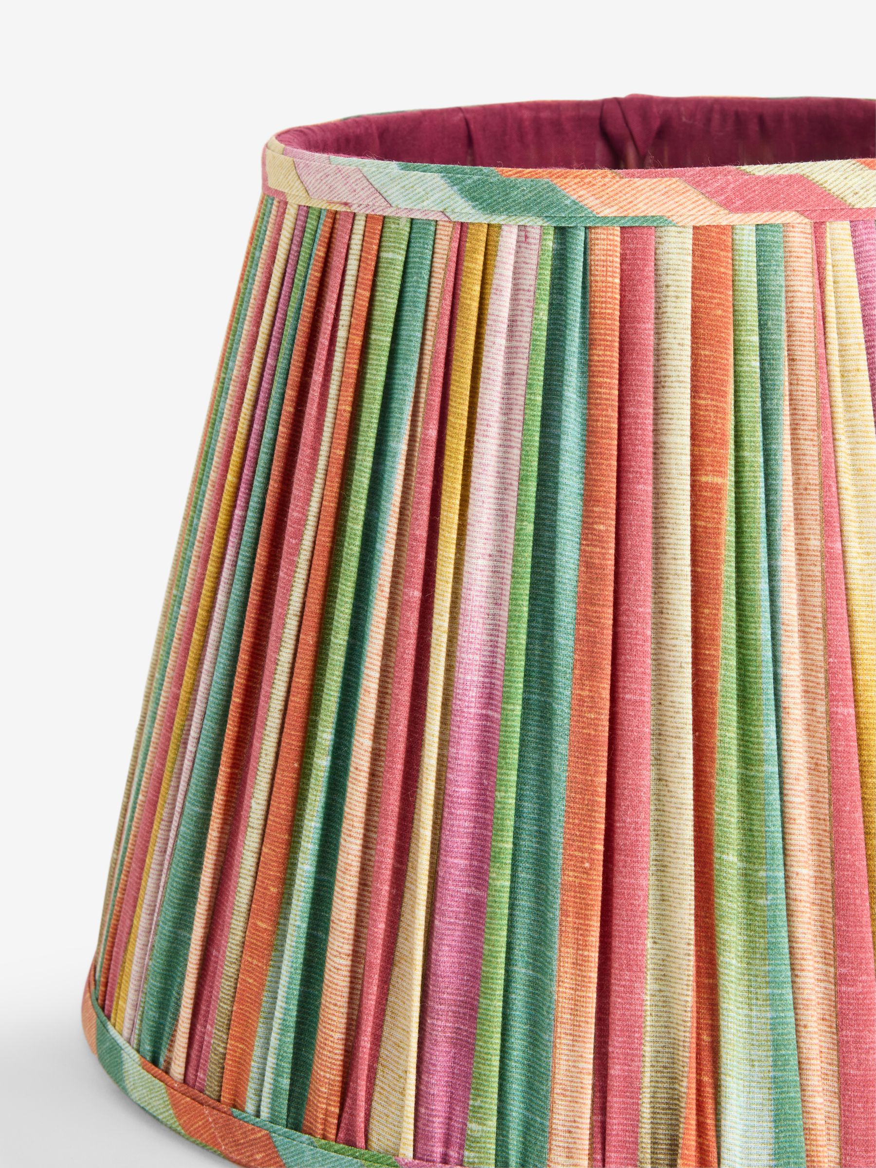 Buy Red Stripes Pleated Lamp Shade from the Next UK online shop