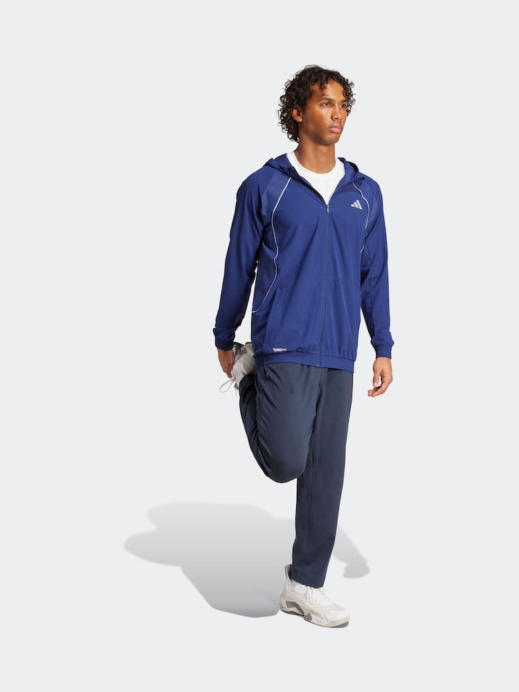 Buy adidas Blue Tech Apparel Hoodie from Next Belgium