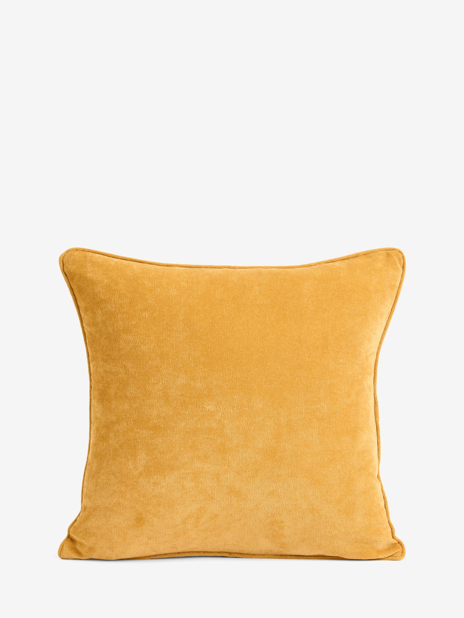 Buy Yellow 45 x 45cm Soft Velour Cushion from the Next UK online shop