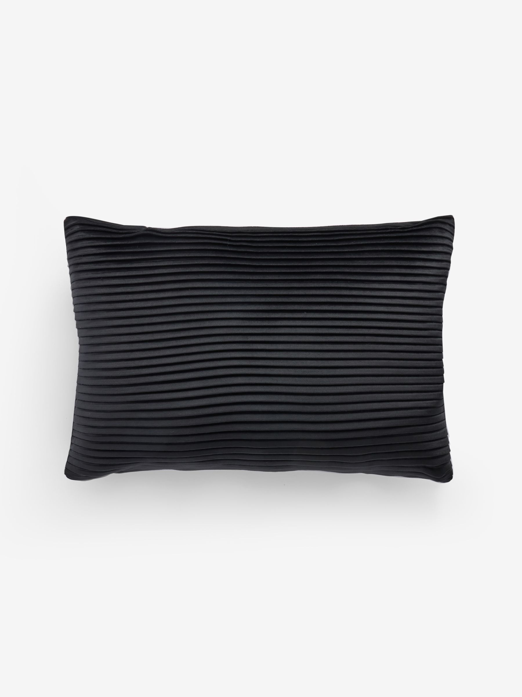 Buy Charcoal Grey 40 x 59cm Velvet Pleat Cushion from the Next UK ...