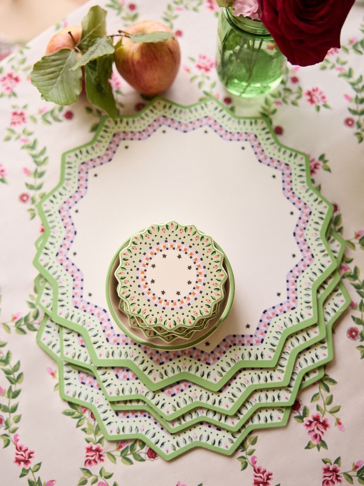 Buy Cath Kidston White Christmas Star Cork Back Placemat and Ceramic ...