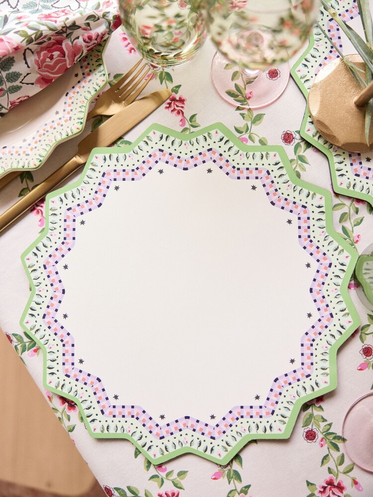 Buy Cath Kidston White Christmas Star Cork Back Placemat and Ceramic ...