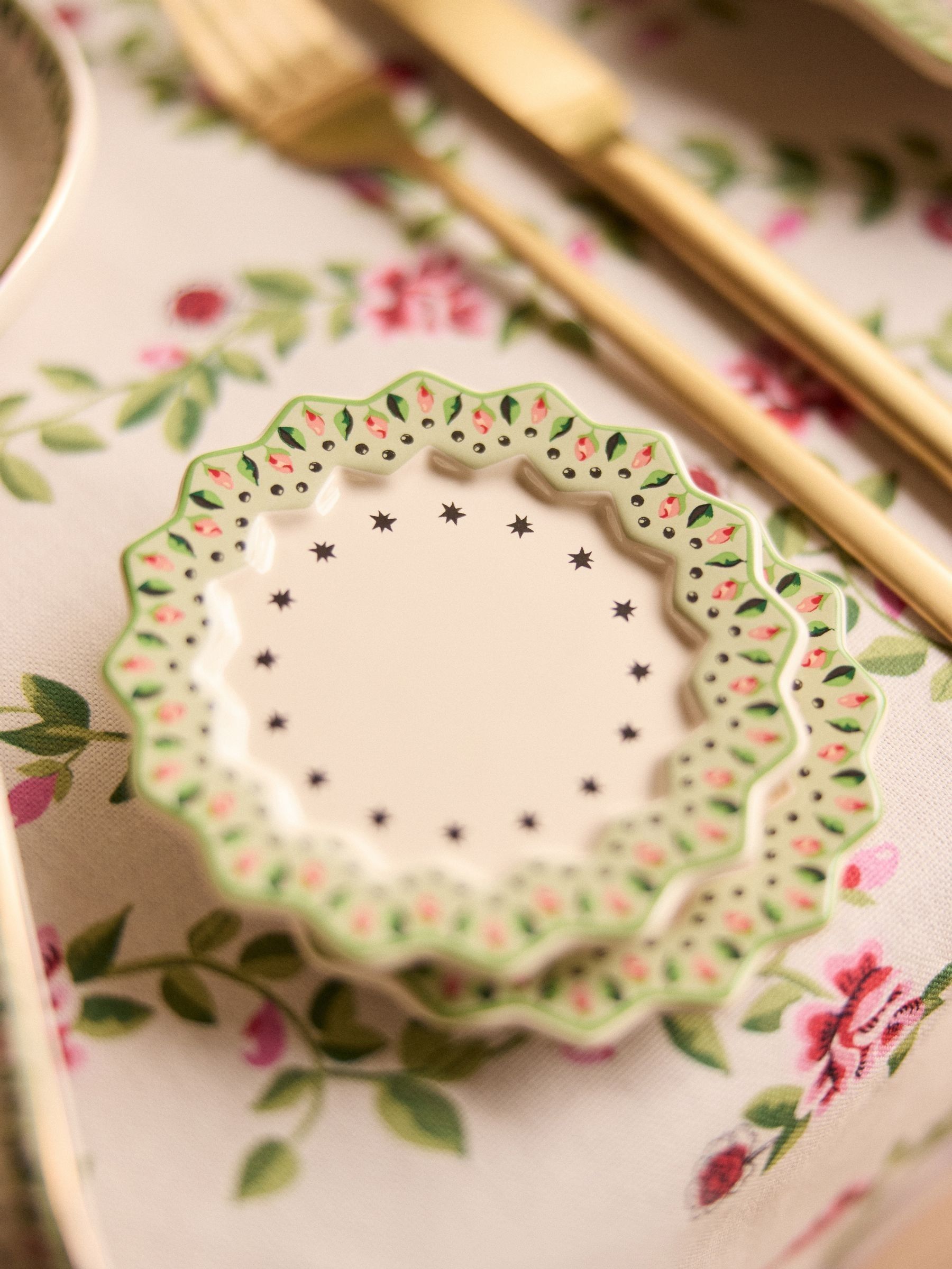 Buy Cath Kidston Set of 4 White Christmas Trinket Dishes from the Next ...