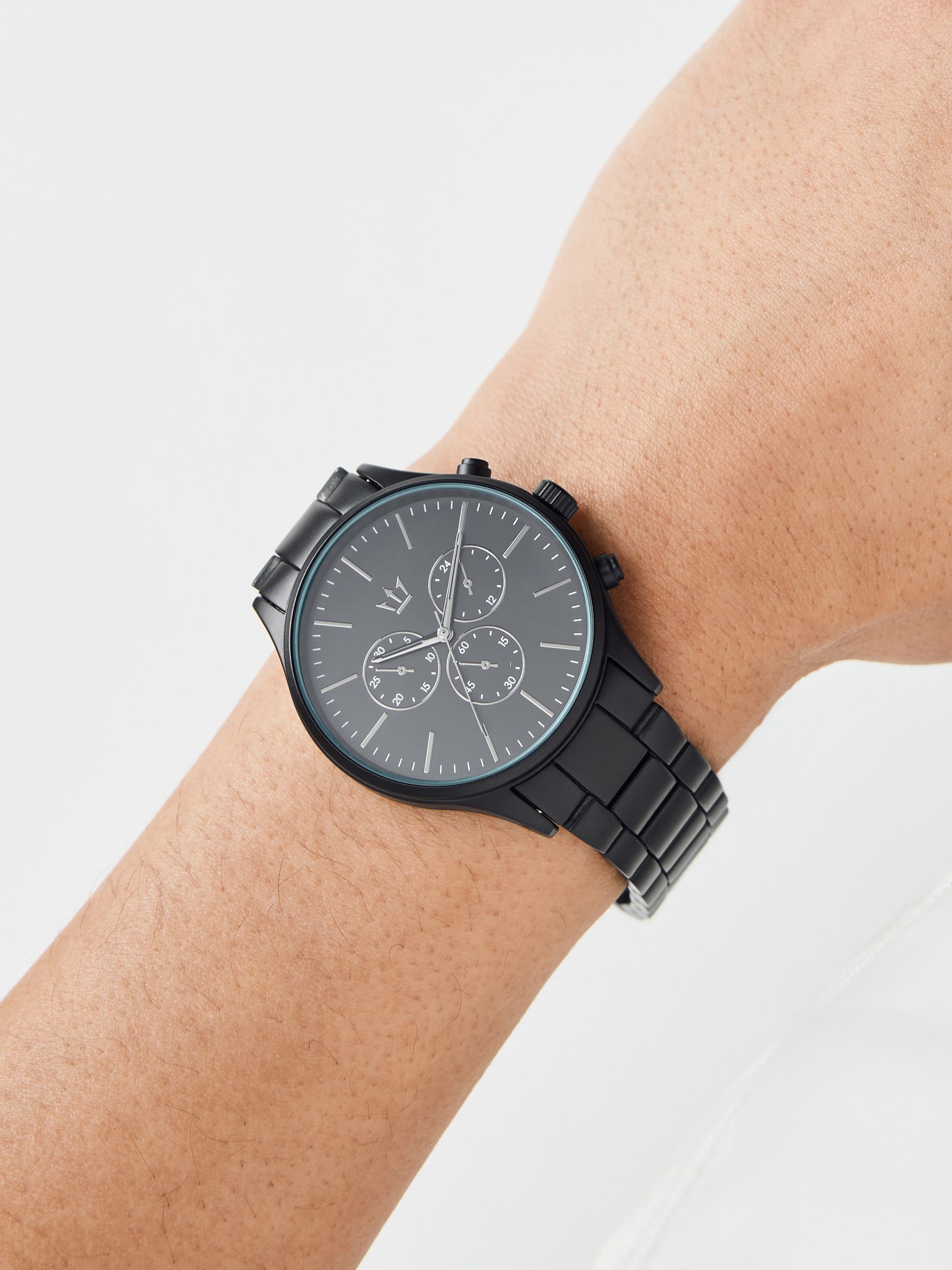Buy Black Tone Pattern Bracelet Watch from the Next UK online shop