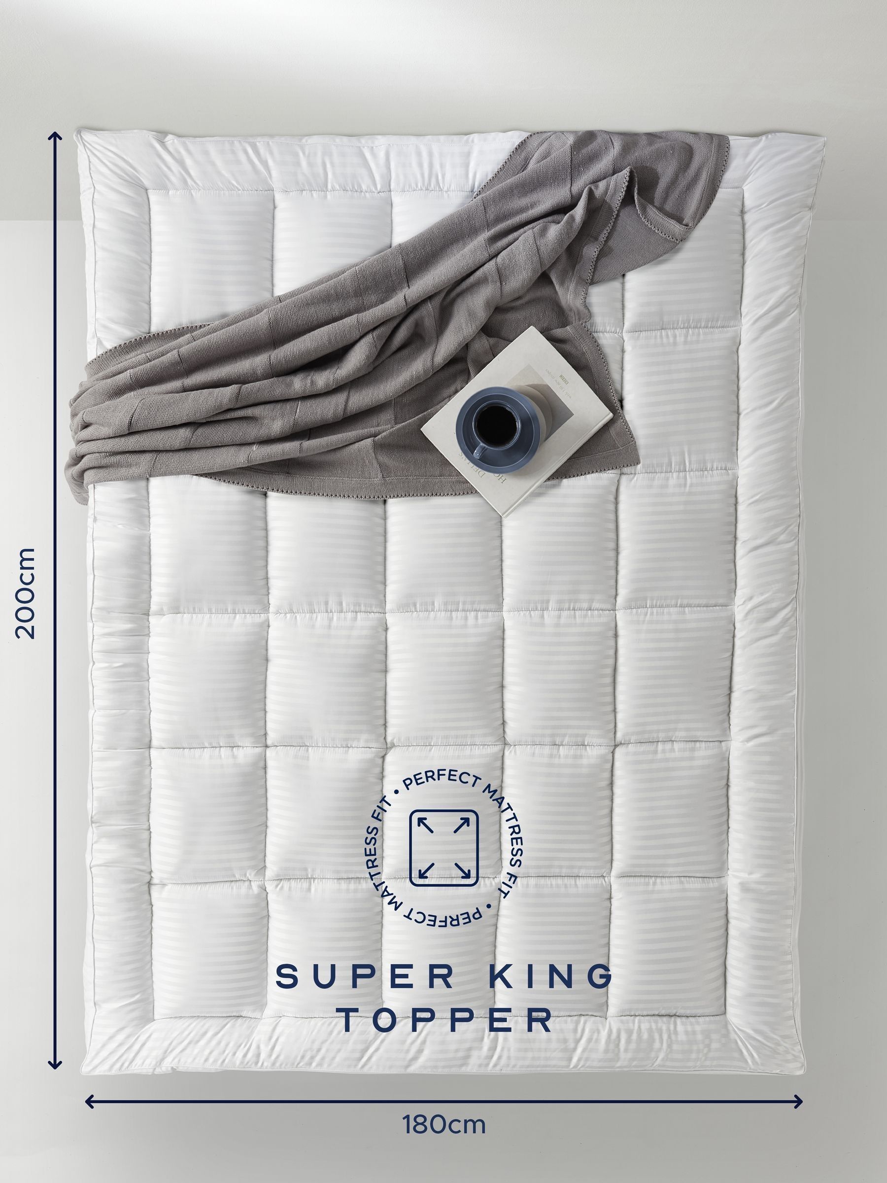 Buy Snuggledown White 10cm Luxurious Hotel Mattress Topper from the ...