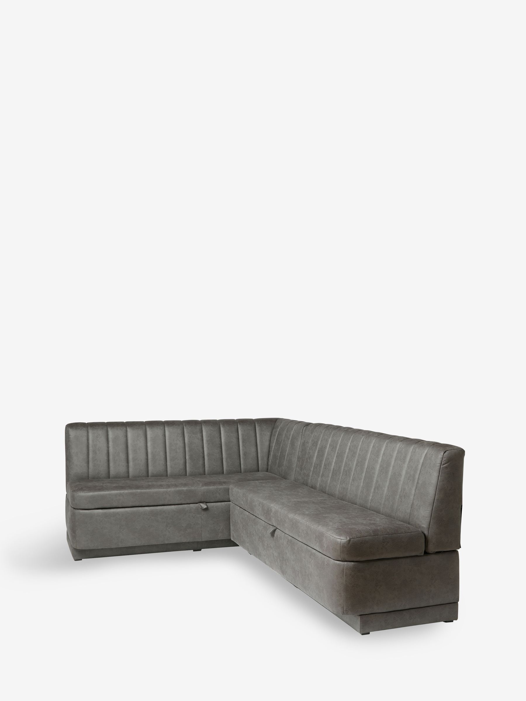 Buy Monza Faux Leather Dark Grey Anderson Storage Left Hand Corner ...