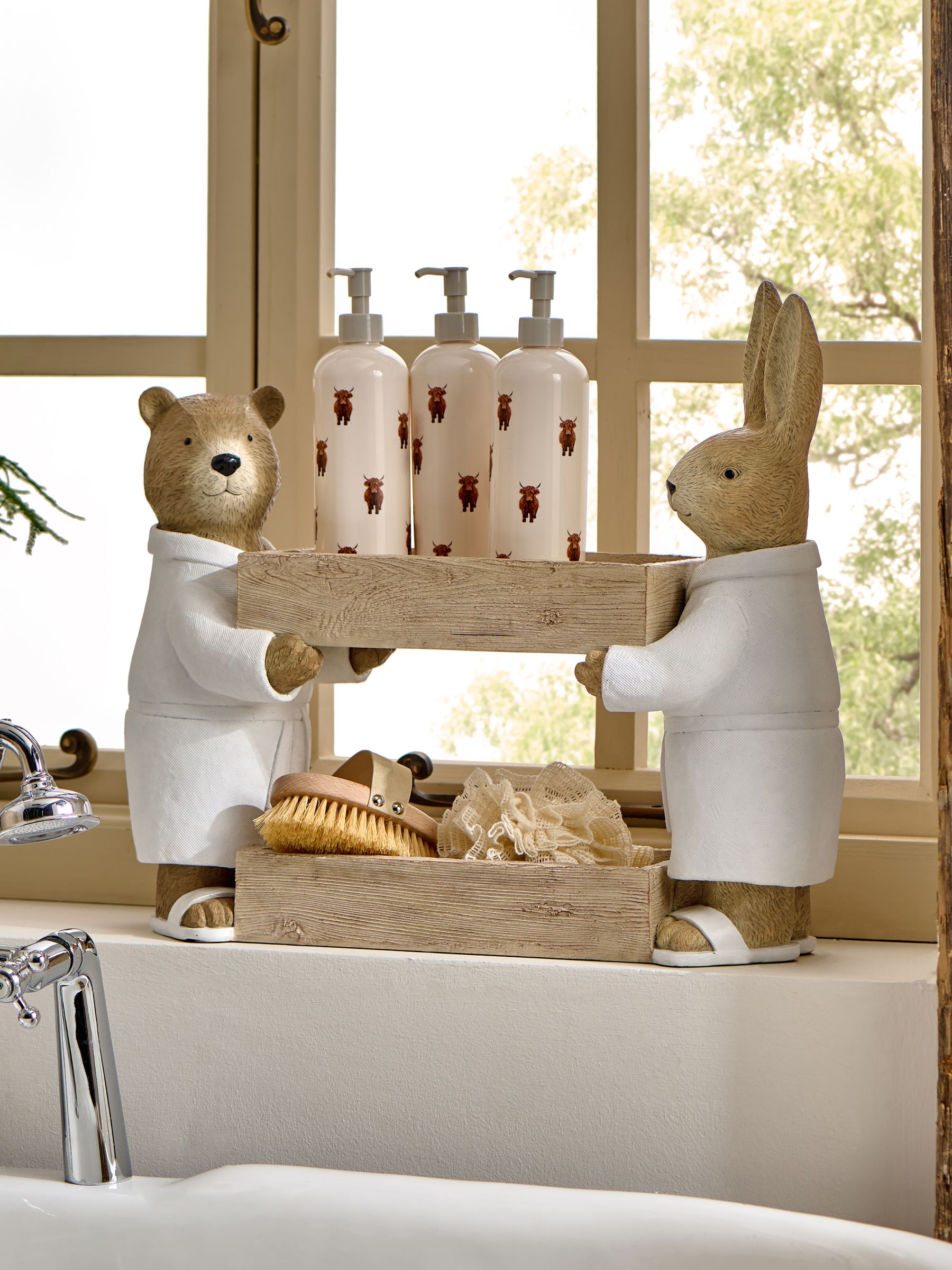 Buy Natural Bertie Bear and Rosie Rabbit Storage Caddy from Next Ireland