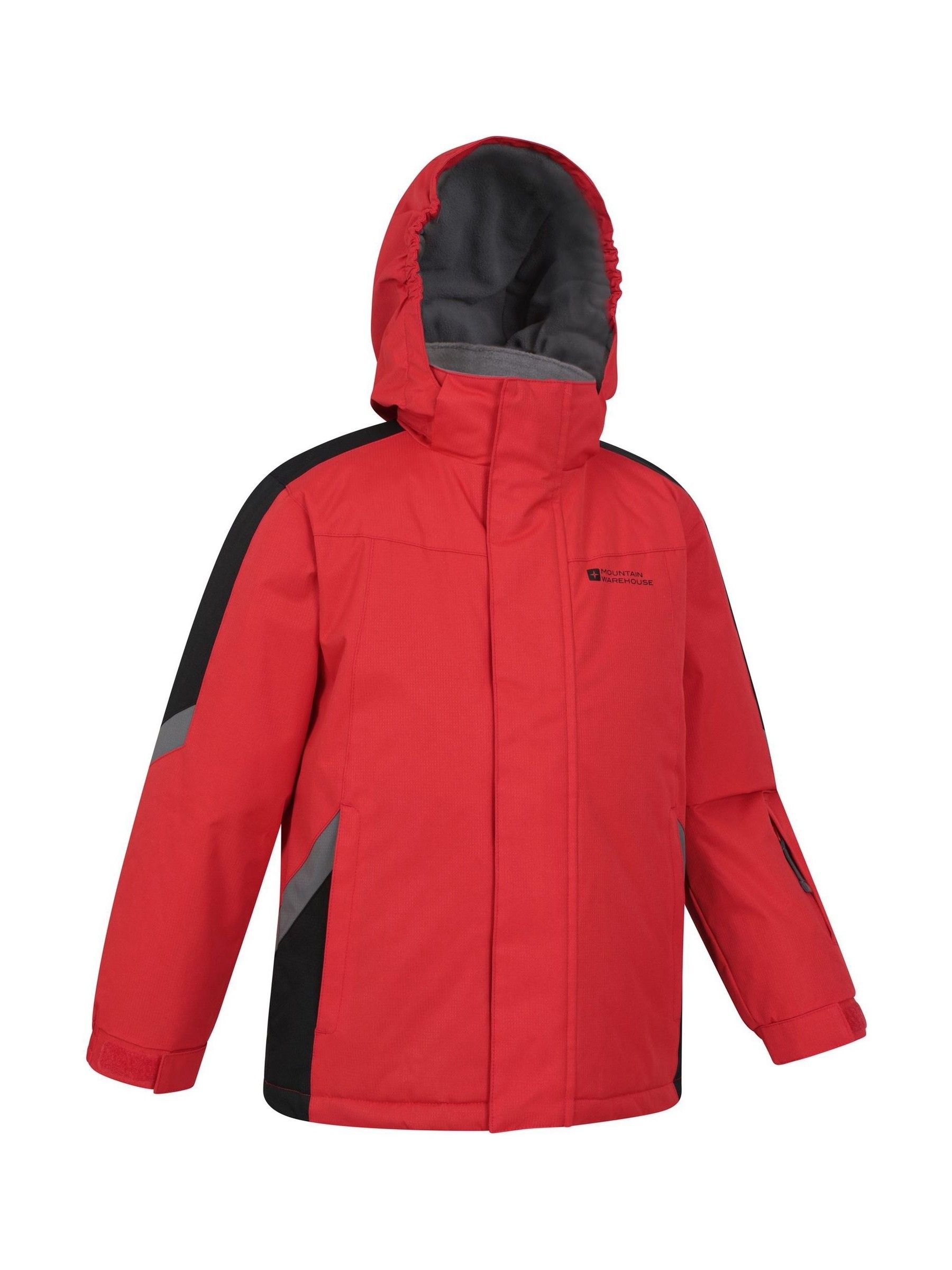 Buy Mountain Warehouse Red Kids Raptor Fleece Lined Snow Jacket from ...
