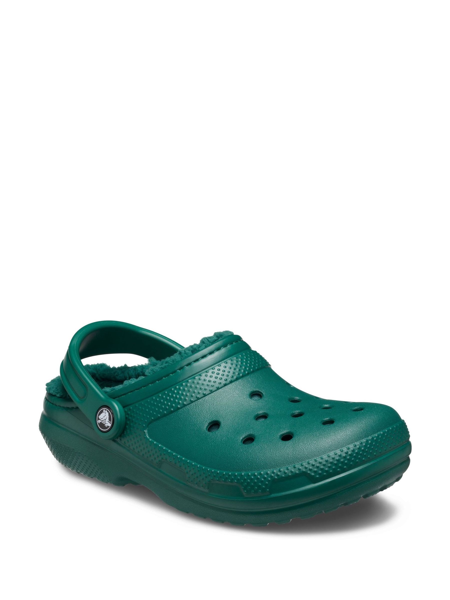 Buy Crocs Emerald Green Adult Classic Lined Clogs from the Next UK ...