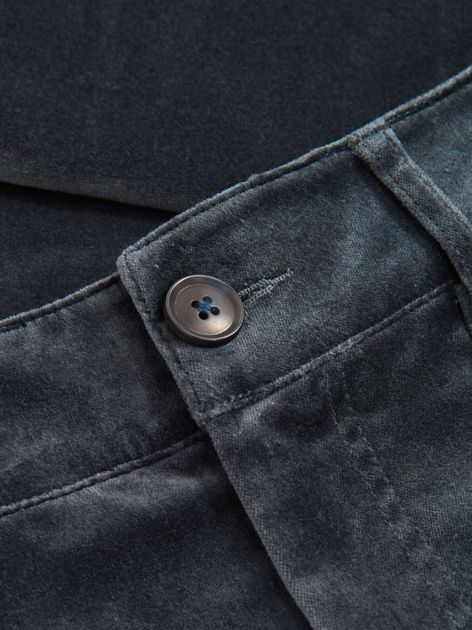 Buy Paige Calico Blue Velvet Wide-Leg Trousers from Next Ireland