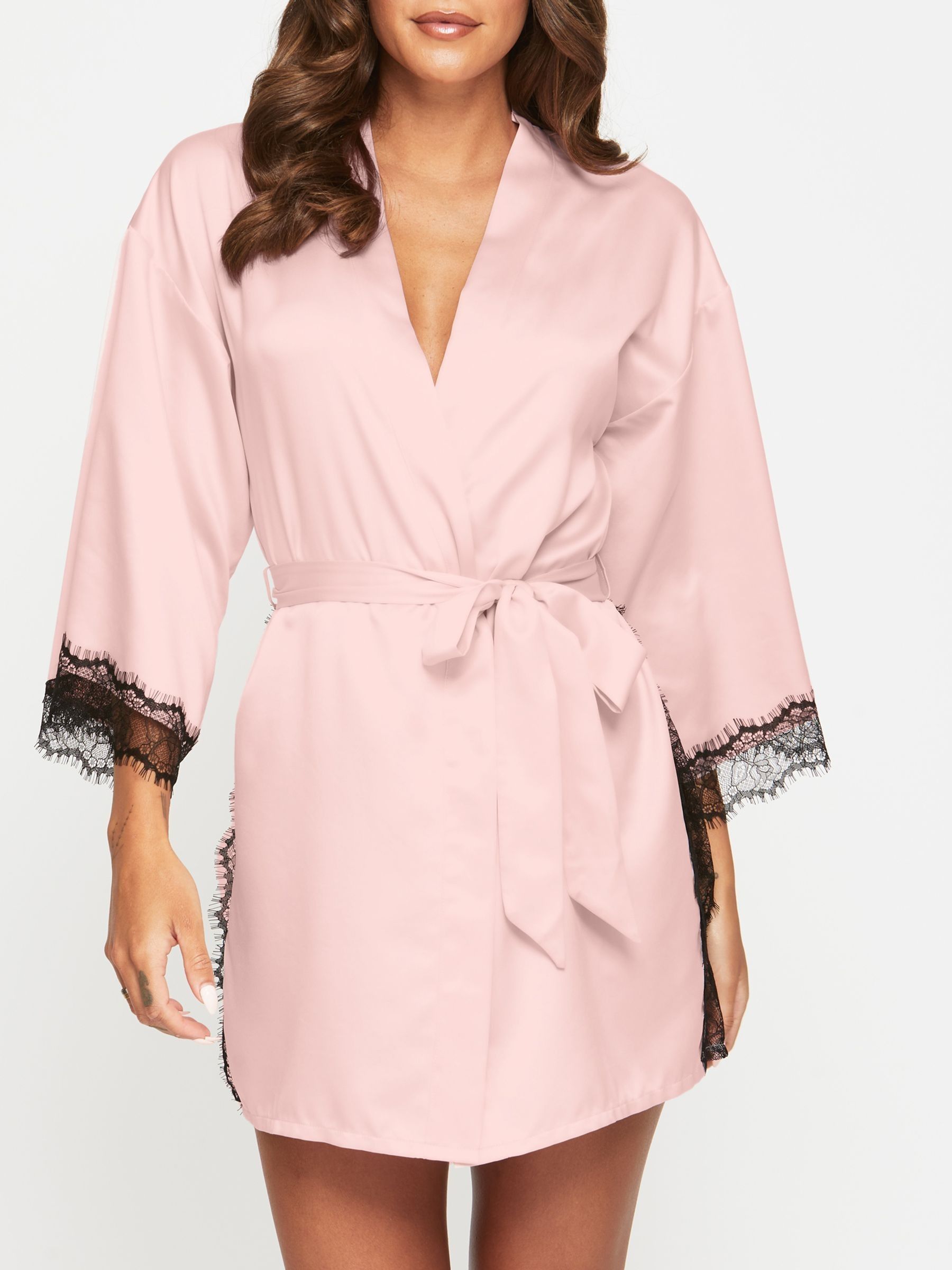 Buy Ann Summers Pink Satin Cherryann Robe Dressing Gown from the Next ...