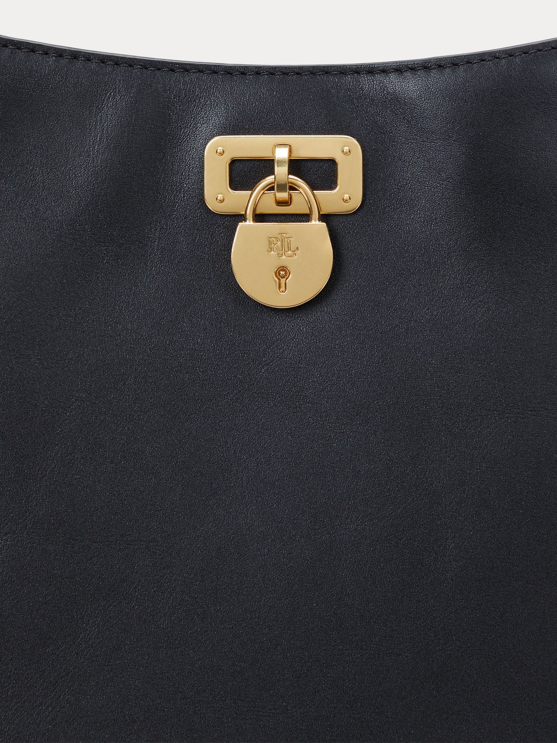 Buy Lauren Ralph Lauren Tanner Lock Structured Leather Bag from the ...