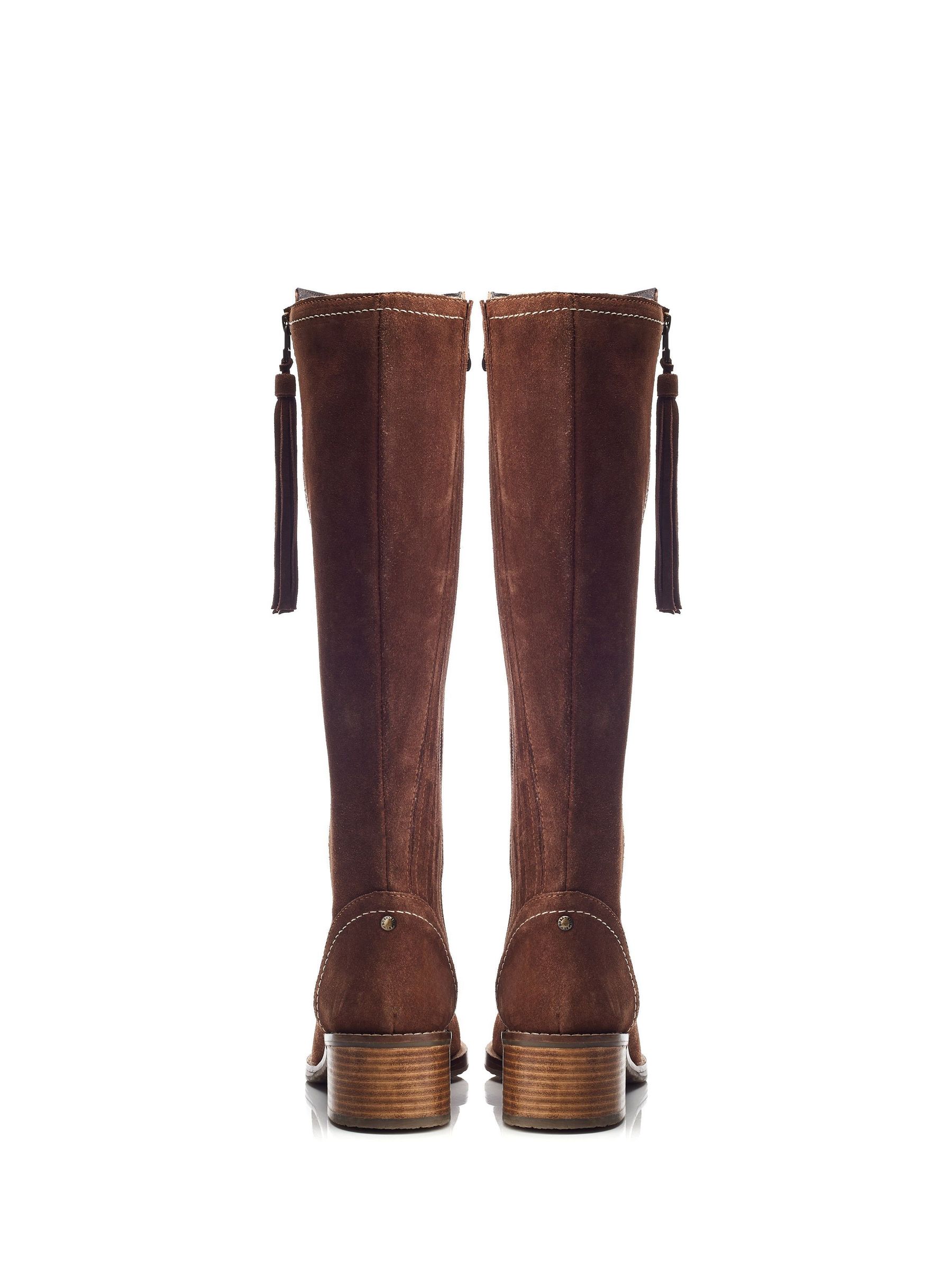 Buy Moda in Pelle Brown Rodell Chunky Side Zip Long Boots from the Next ...