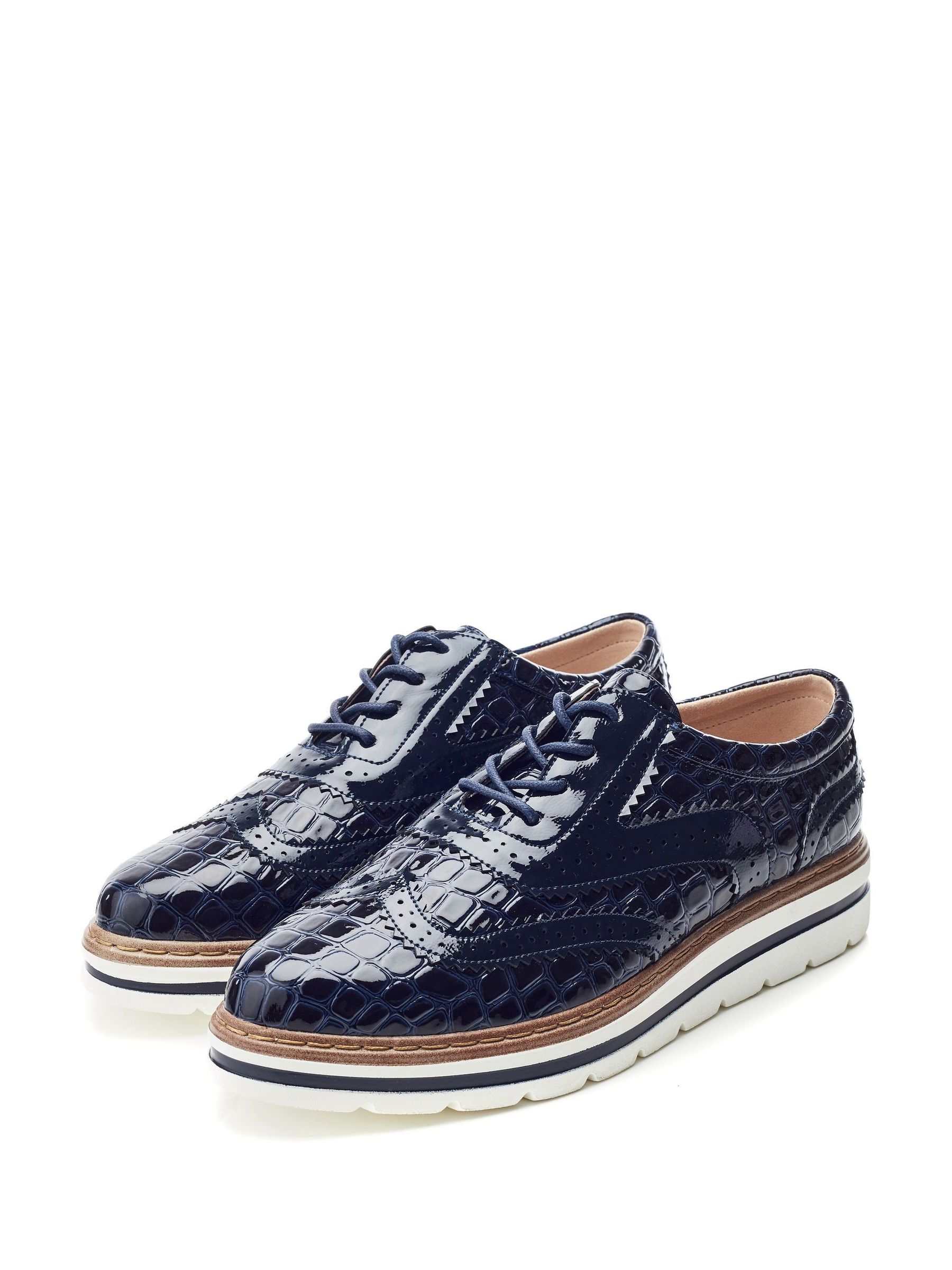 Buy Moda in Pelle Gennisiss Lace-Up Brogue Detailed Shoes from the Next ...