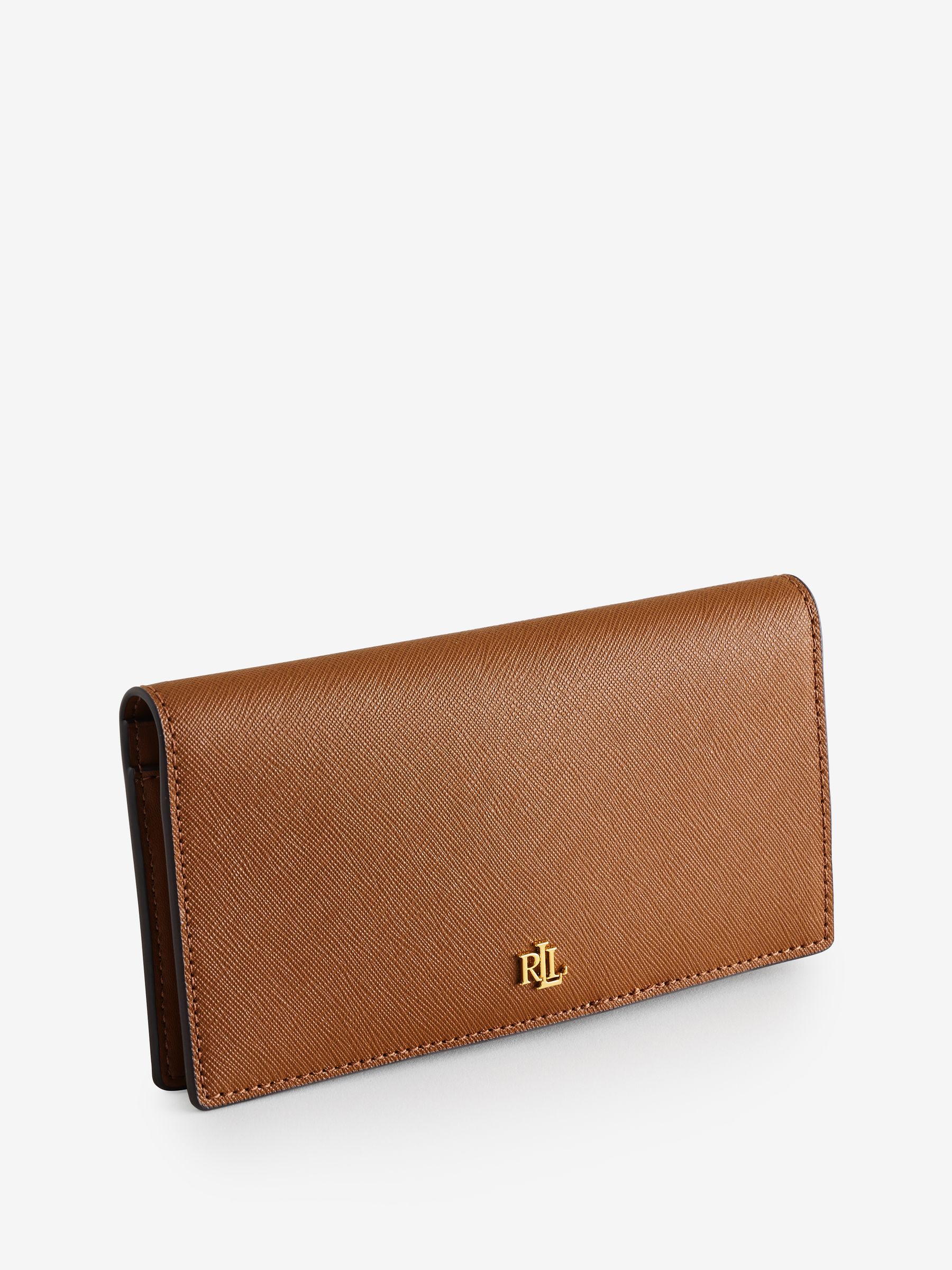Buy Lauren Ralph Lauren Crosshatch Leather Slim Wallet Purse from the ...