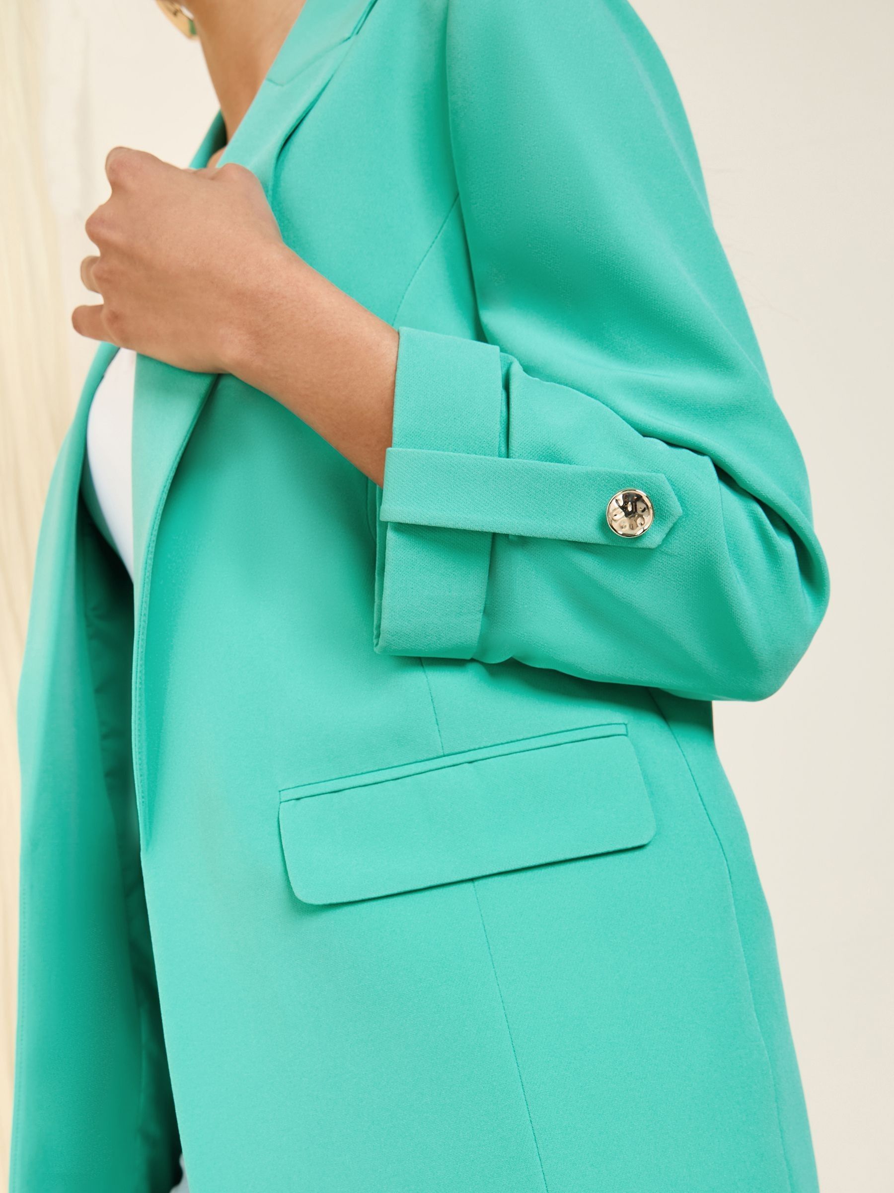 Buy Friends Like These Bright Green Petite Edge to Edge Tailored Sleeve ...