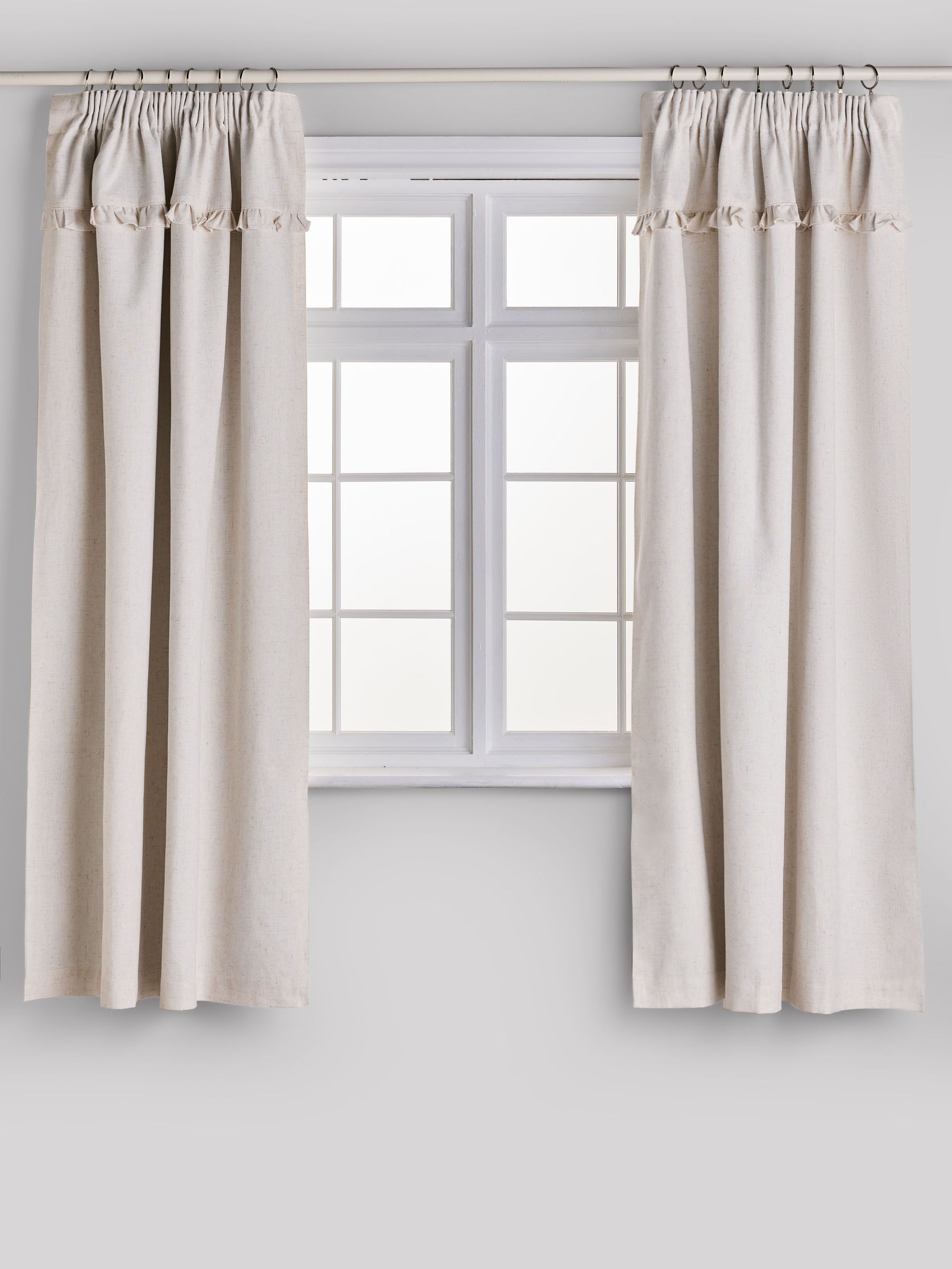 Buy Natural Frill Pencil Pleat Blackout Curtains from the Next UK ...