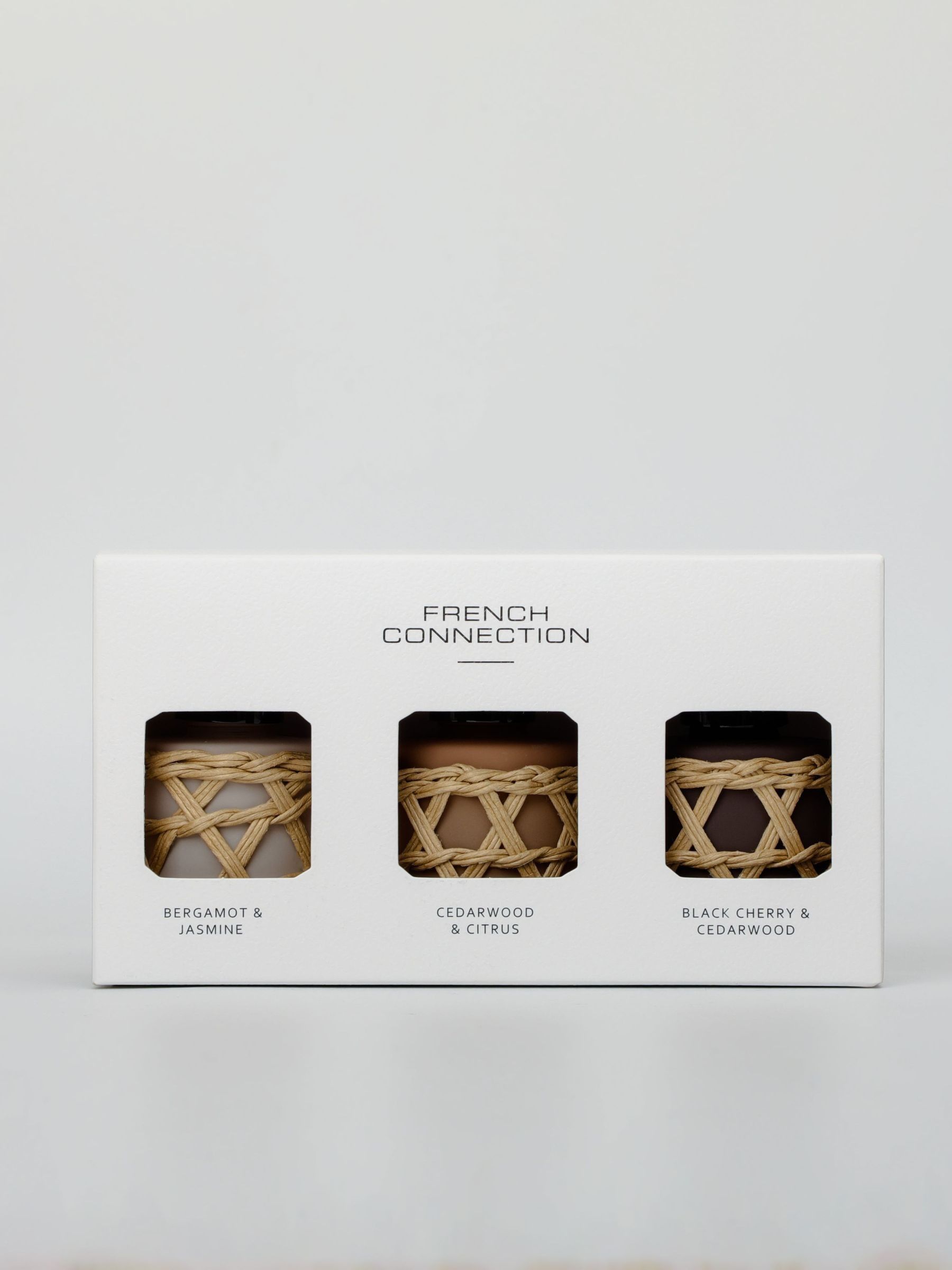 Buy French Connection Natural Mix Woven Detail Trio of Reed Diffuser ...