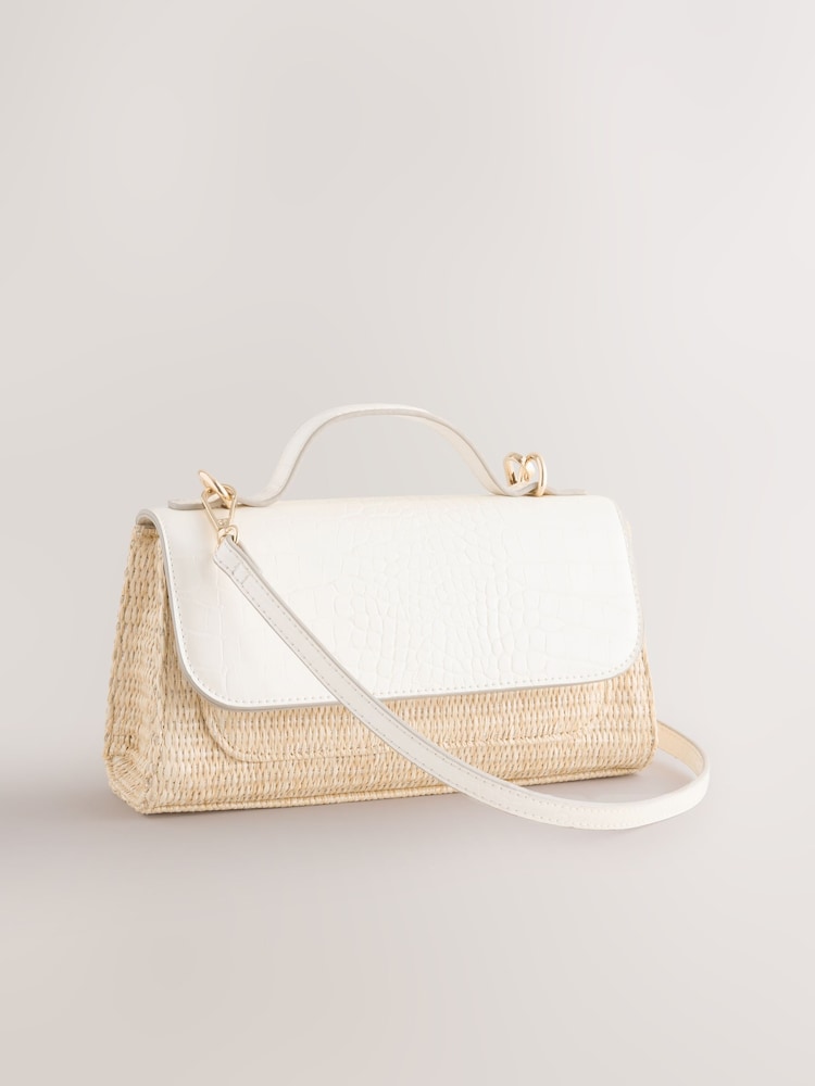 white structured bag