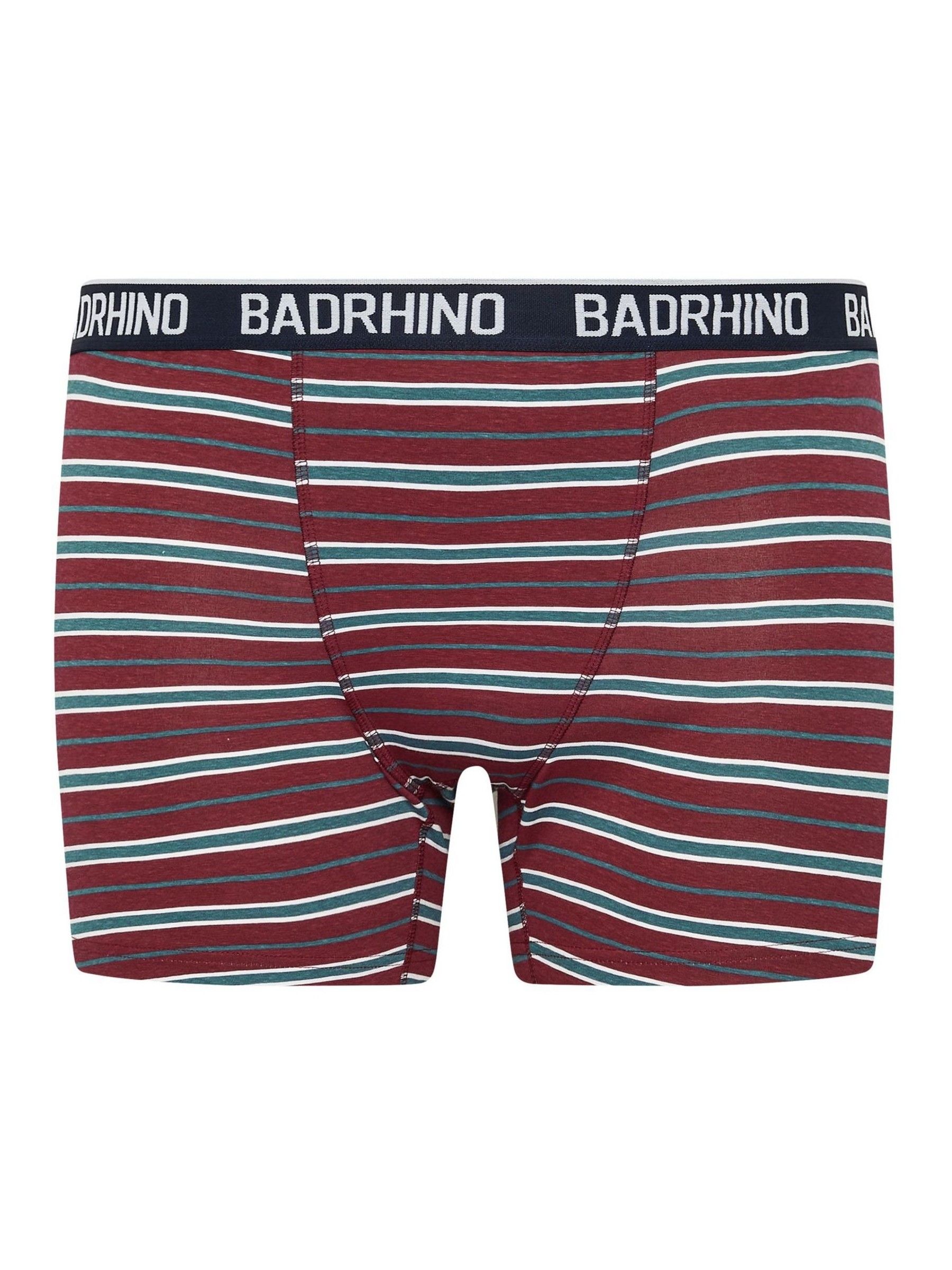 Buy BadRhino Big & Tall Navy Blue Stripe & Spot Trunks 3 Pack from the ...