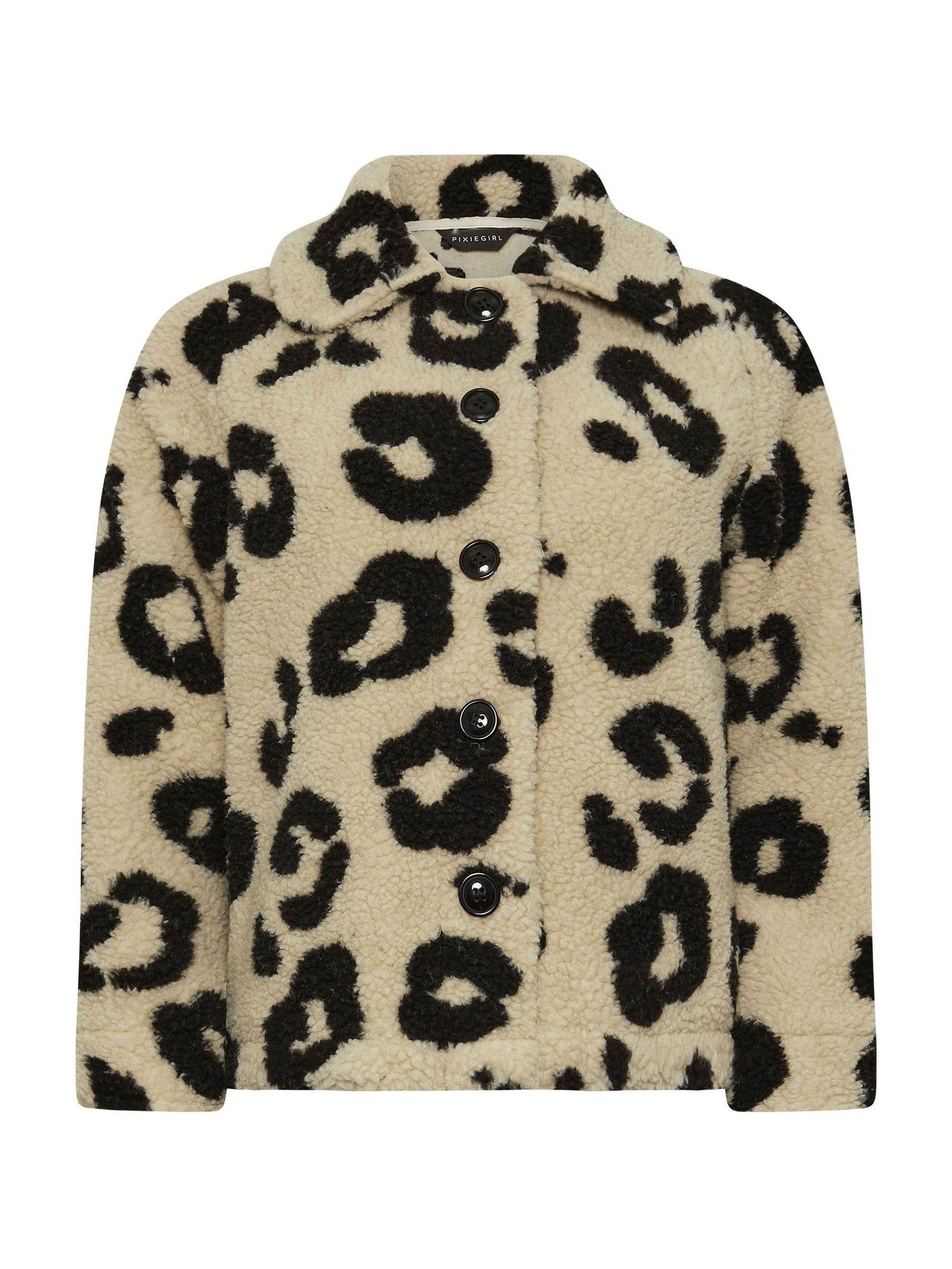 Buy PixieGirl Petite Brown Animal Print Fleece Jacket from the Next UK ...