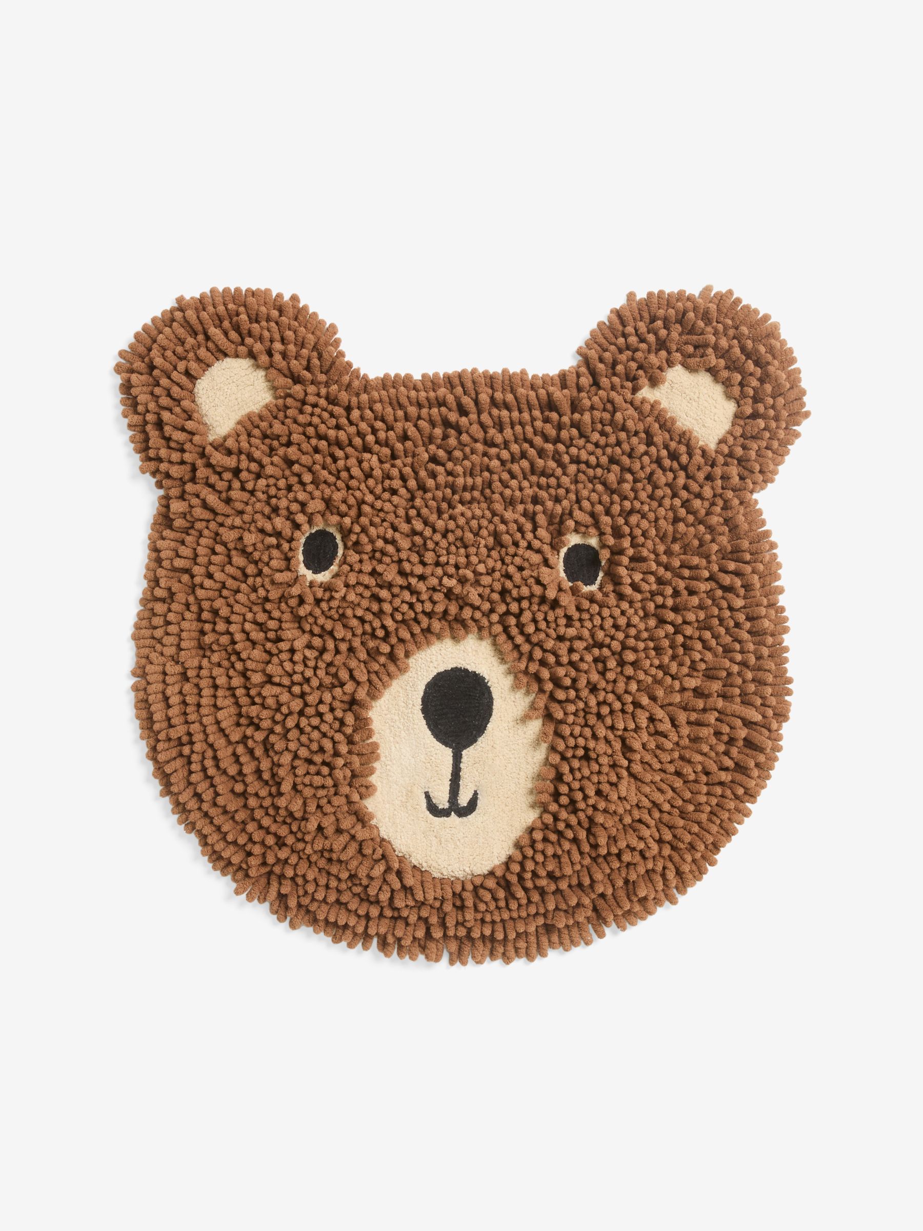 Buy Brown 100% Cotton Bertie Bear Woodland Spa Bath Mat from Next Saudi ...