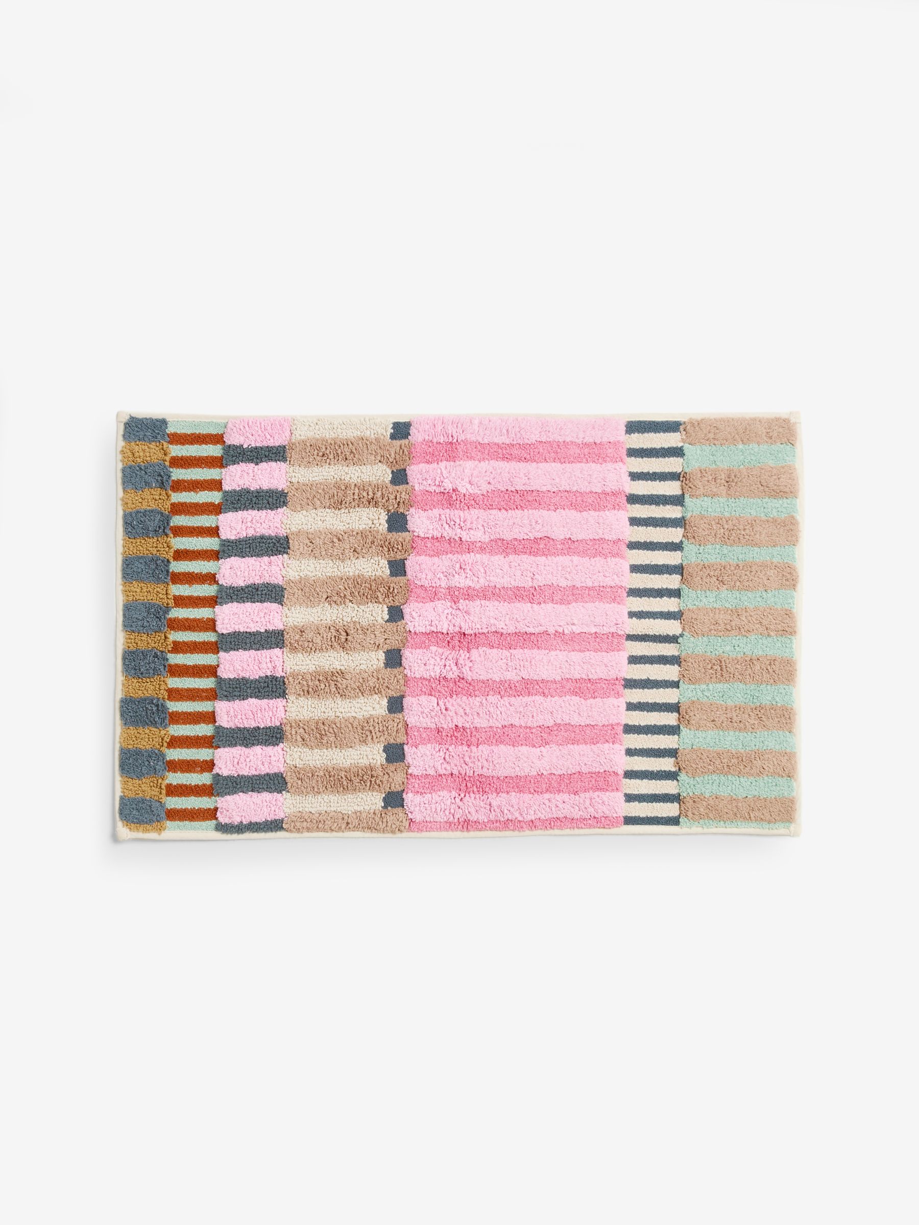 Buy Multi Stripe 100% Cotton Bath Mat from the Next UK online shop