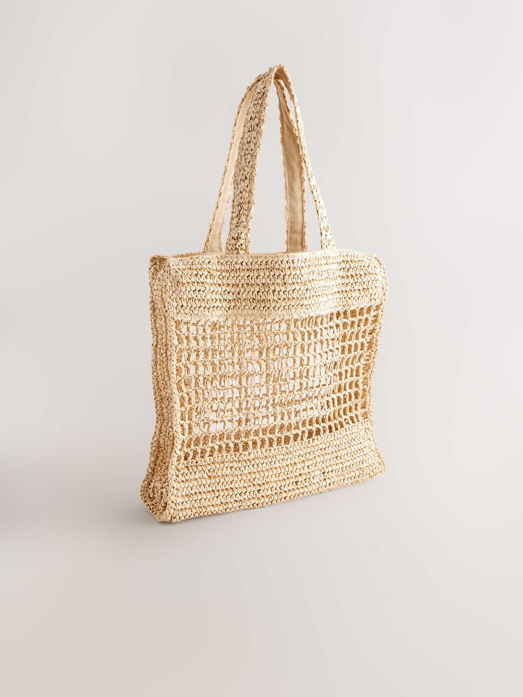 Buy Neutral Straw Effect Shoulder Bag from the Next UK online shop