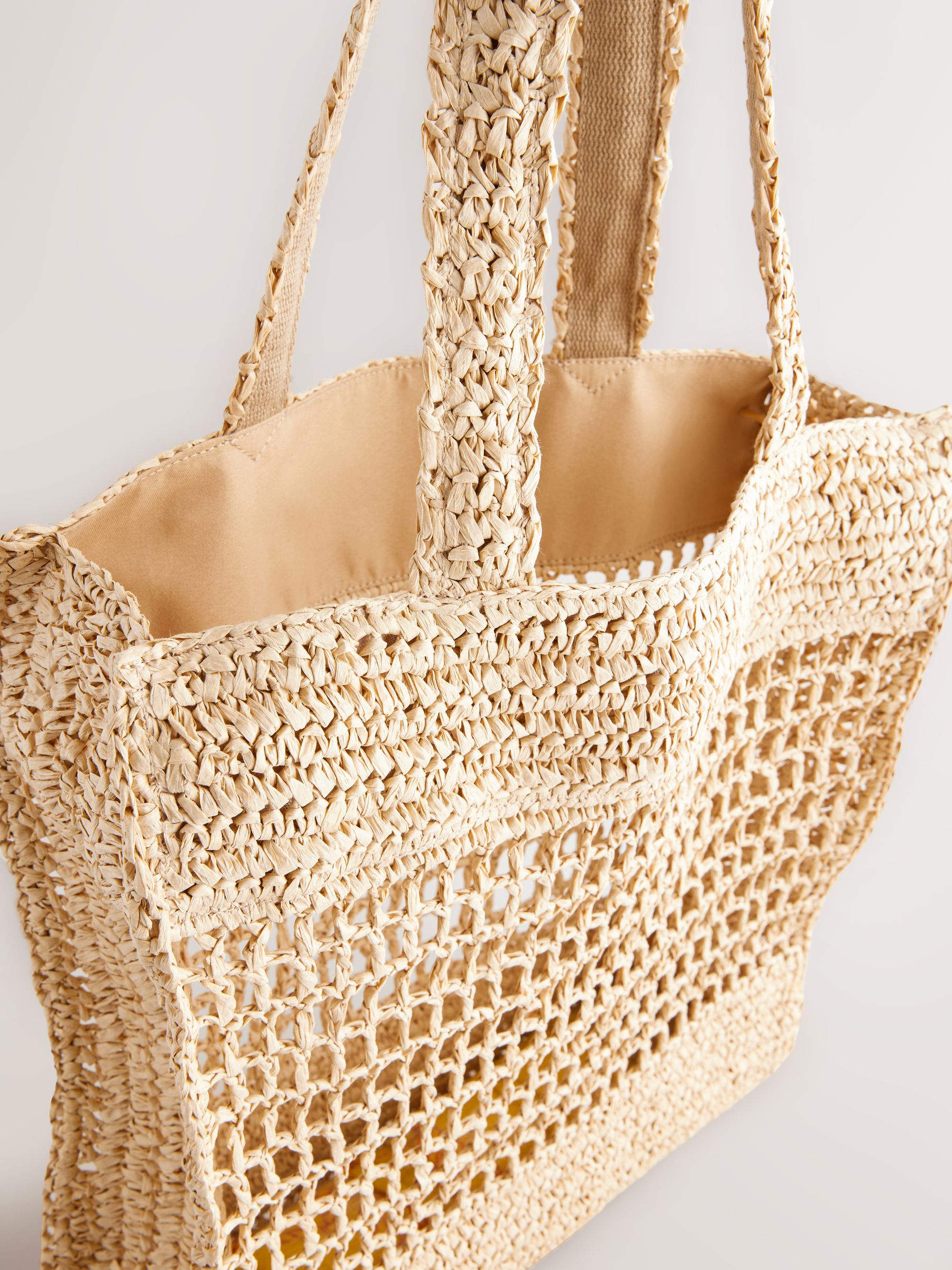 Buy Neutral Straw Effect Shoulder Bag from the Next UK online shop